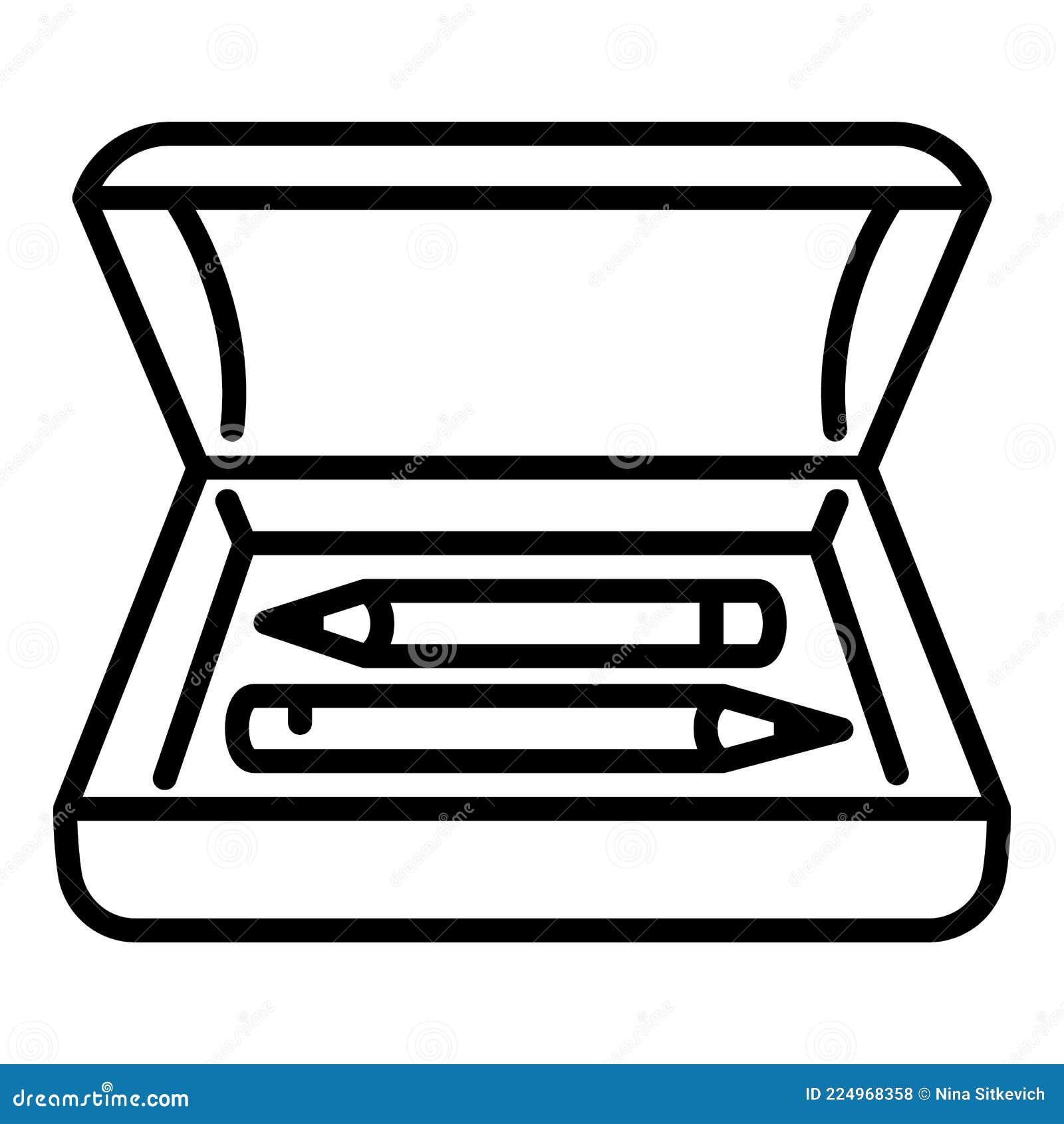Pencil Box Vector