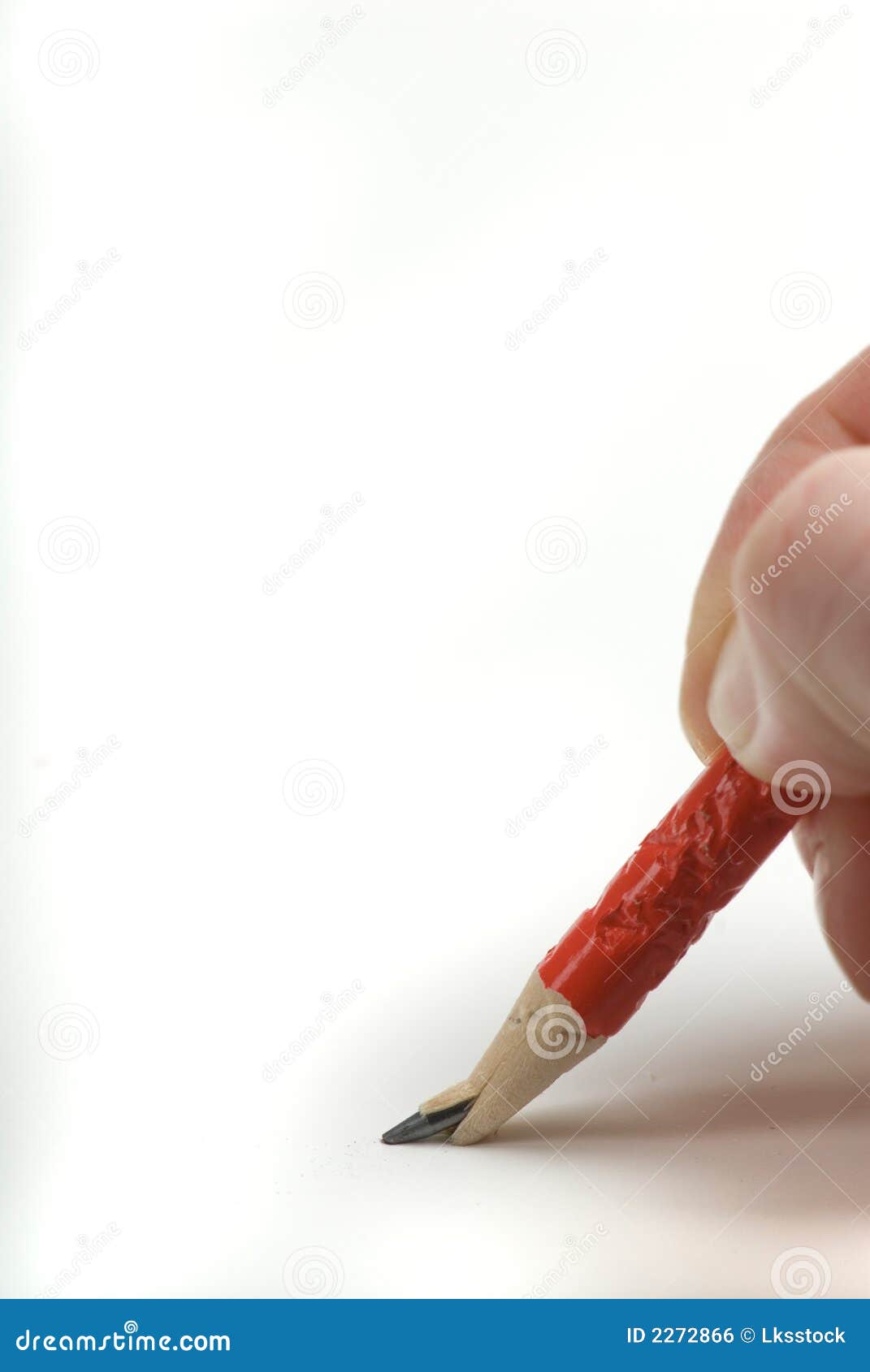 Pencil Breaking Under Stress Royalty Free Stock Image - Image: 2272866