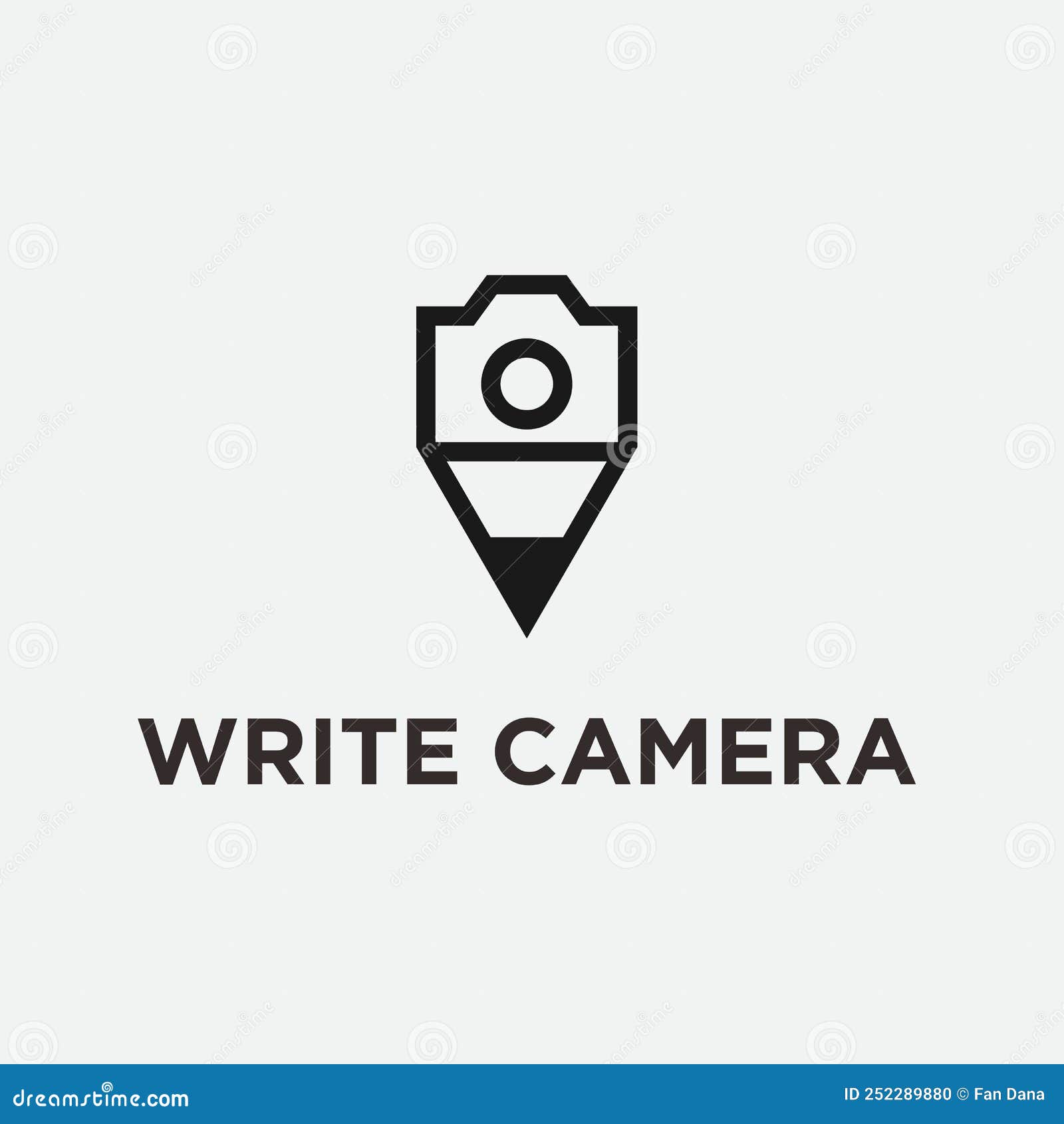 Pencil Camera Logo Design Vector Illustration Stock Vector ...