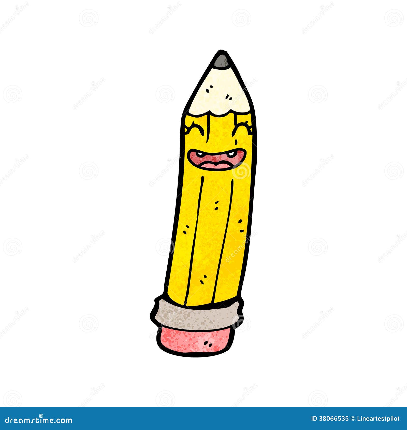 Pencil cartoon character stock vector. Illustration of artwork - 38066535