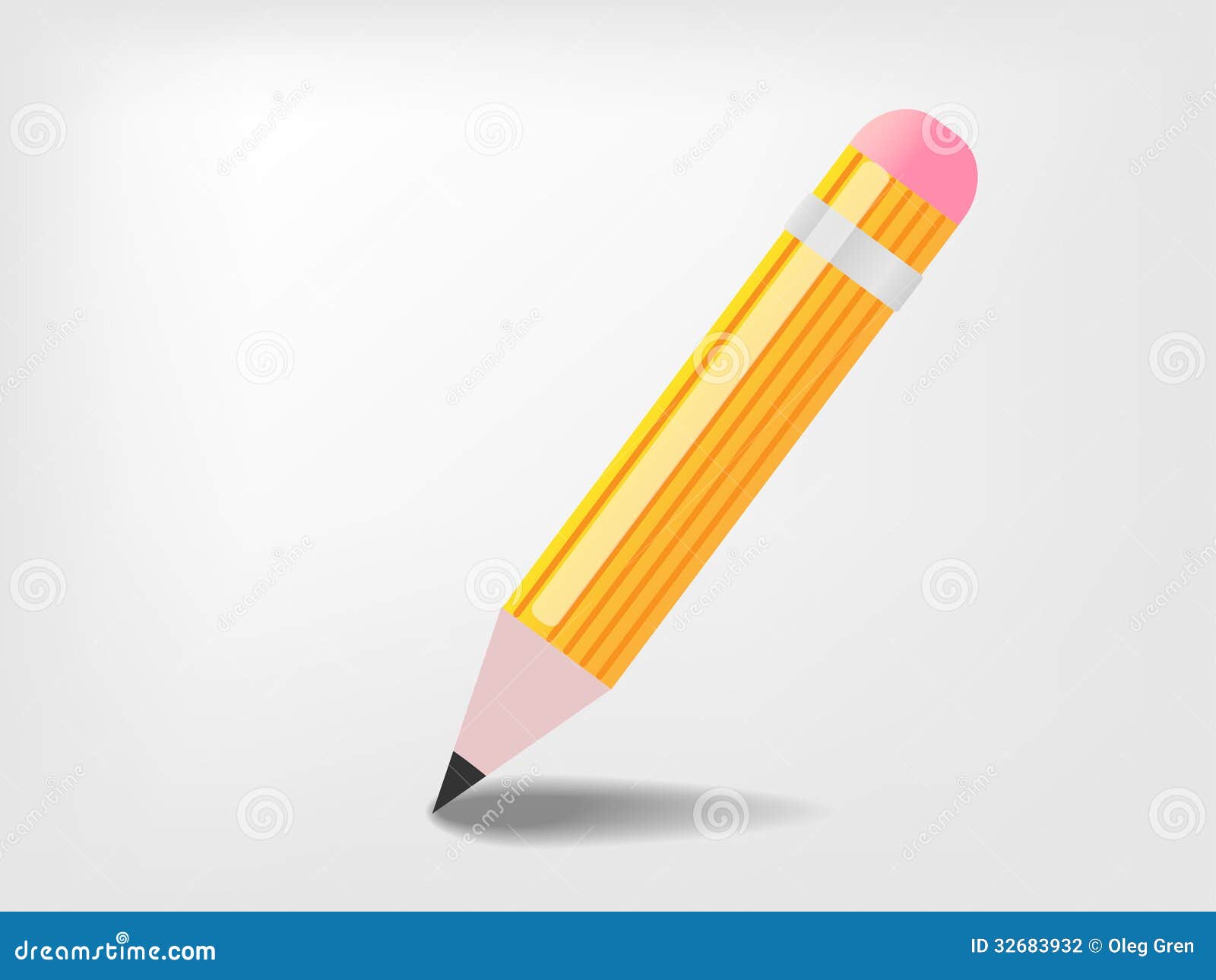 Pencil cartoon stock vector. Illustration of short, note - 32683932