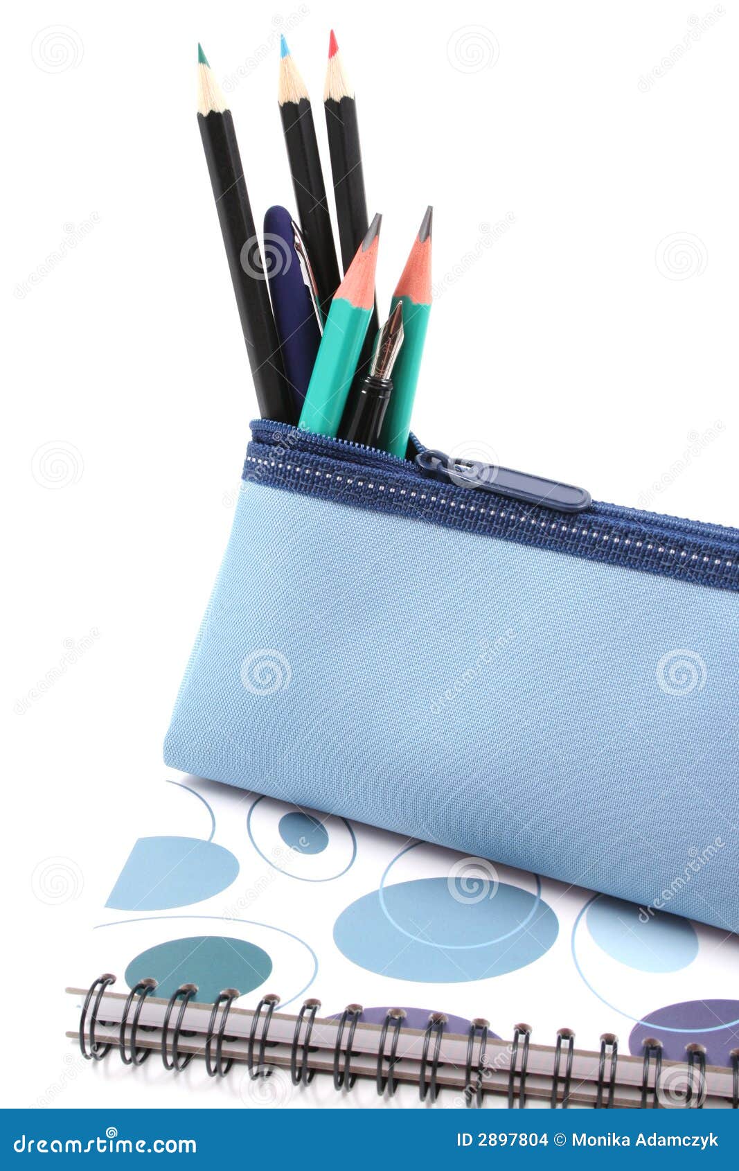 Pencil case stock photo. Image of notebook, pencil, equipment - 2897804