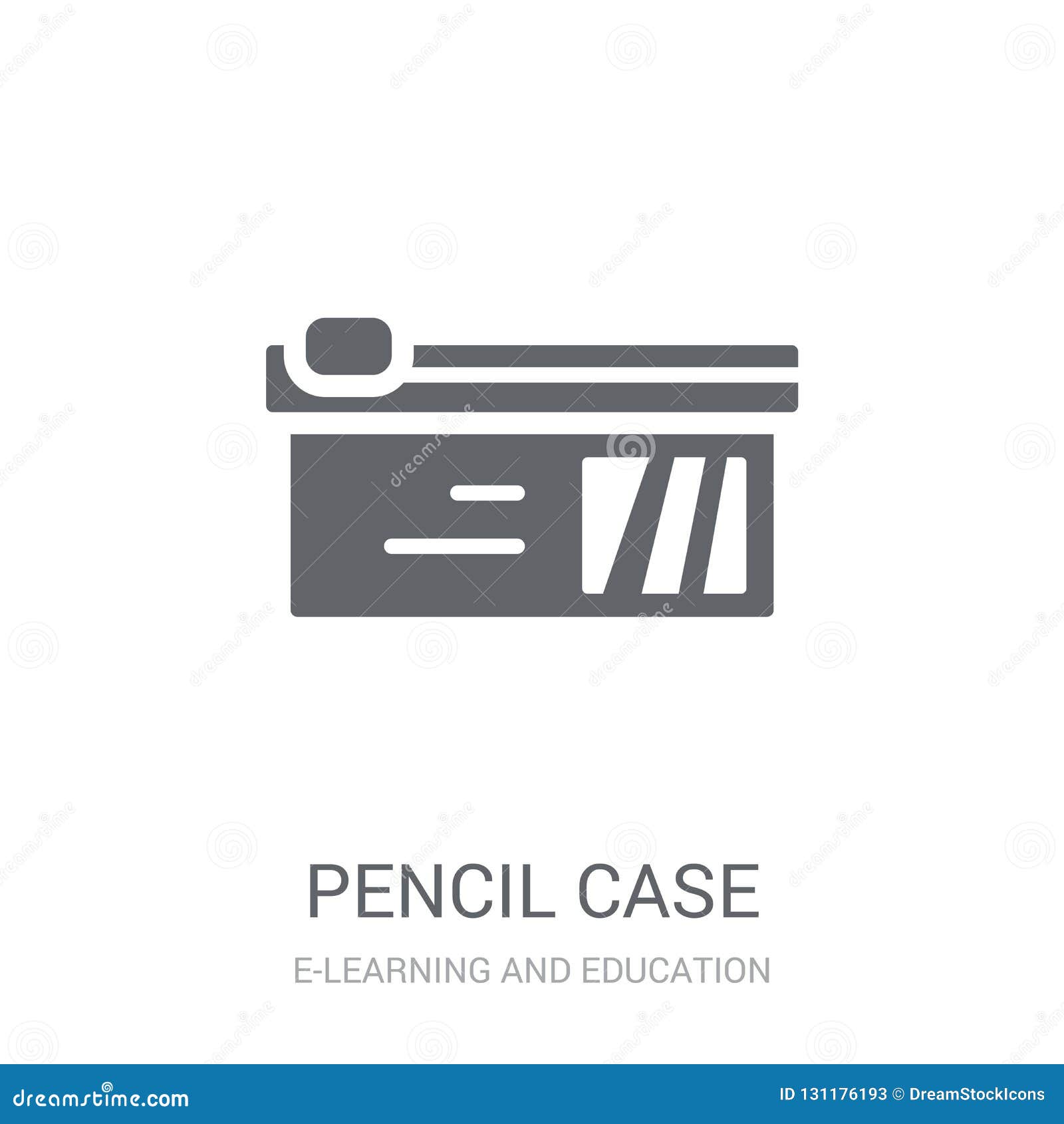 Pencil Case Icon. Trendy Pencil Case Logo Concept on White Background ...