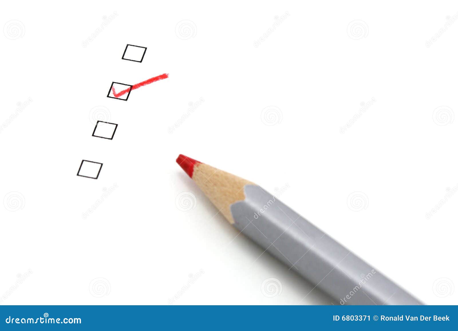 Pencil and check box stock image. Image of mark, choice - 6803371