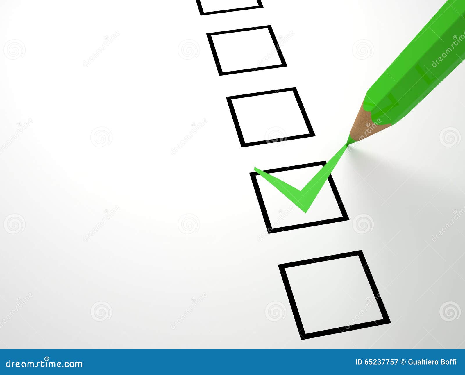 Pencil and check box stock illustration. Illustration of form - 65237757