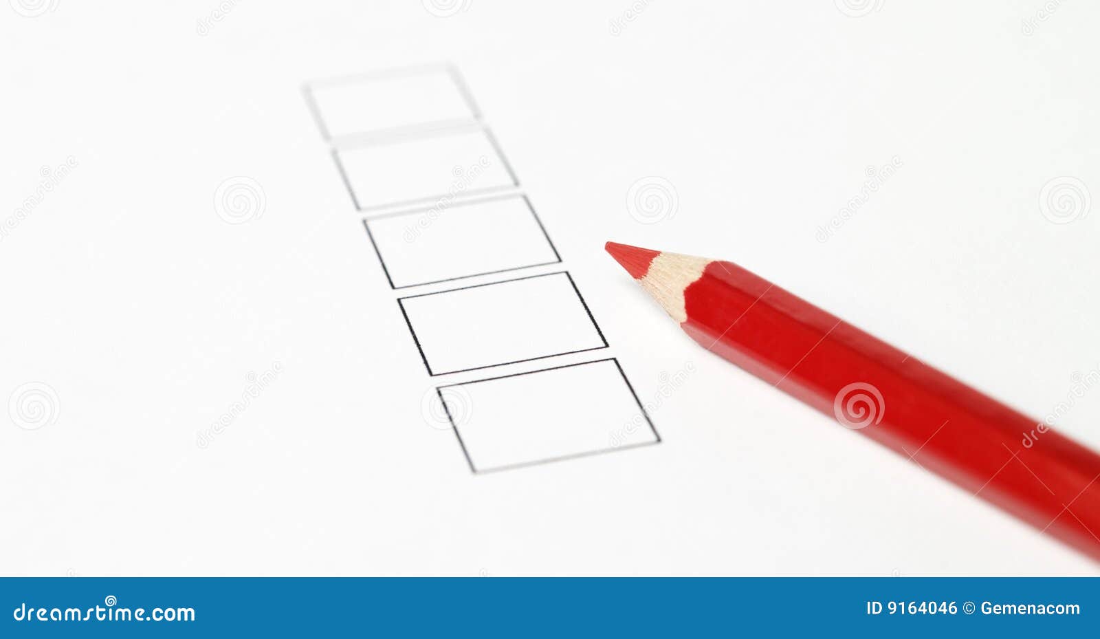 Pencil and check boxes stock photo. Image of trace, square - 9164046