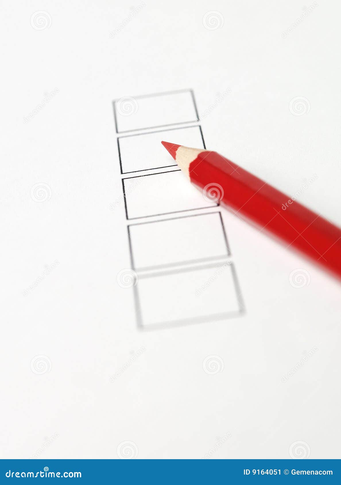 Pencil and check boxes stock image. Image of announce - 9164051