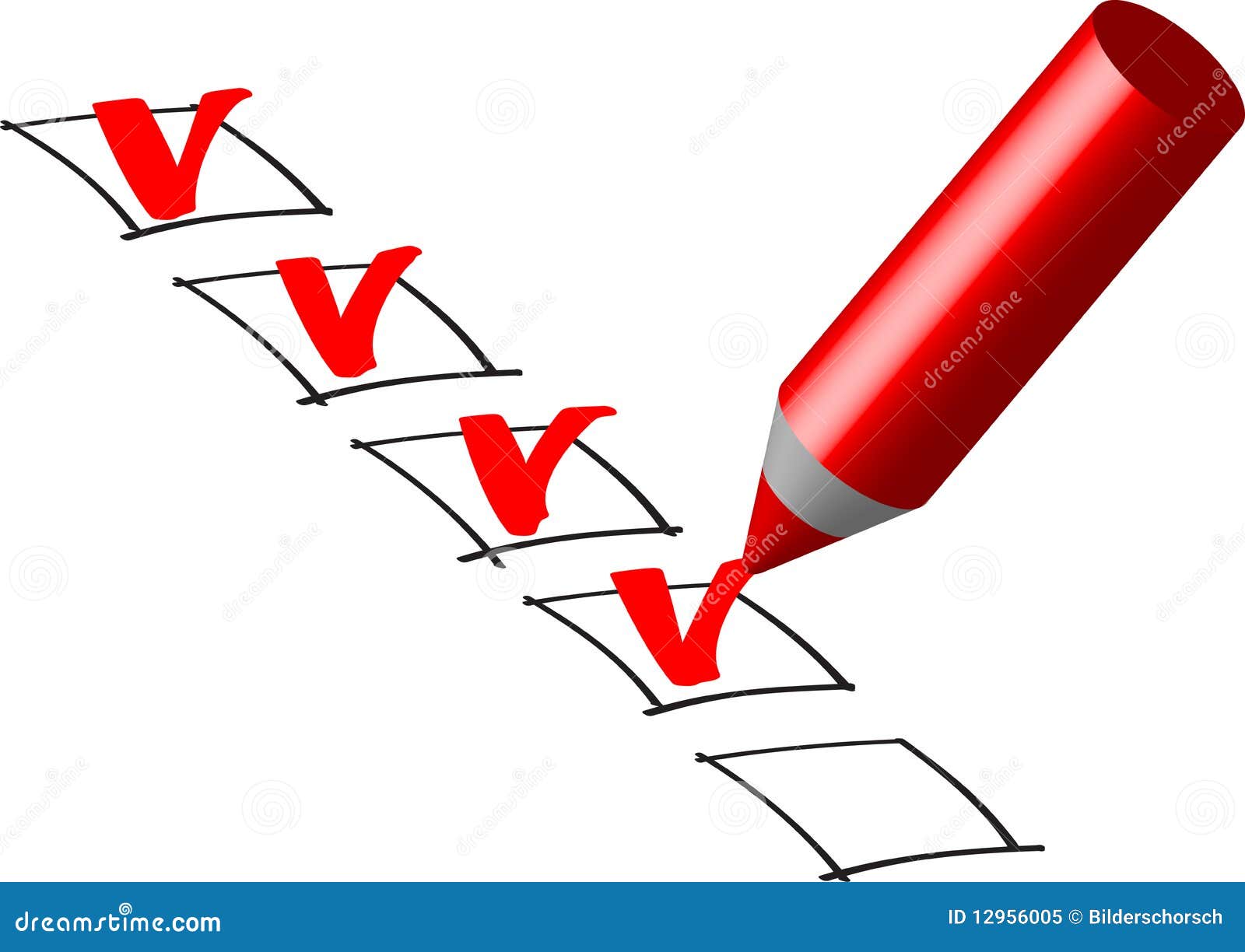 Pencil_check_red stock vector. Illustration of check - 12956005