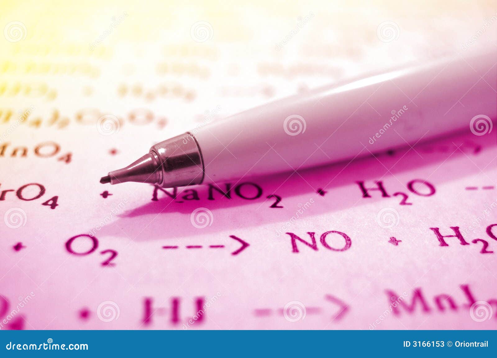 Pen And Document With Formulas And Annotations Stock Photo ...