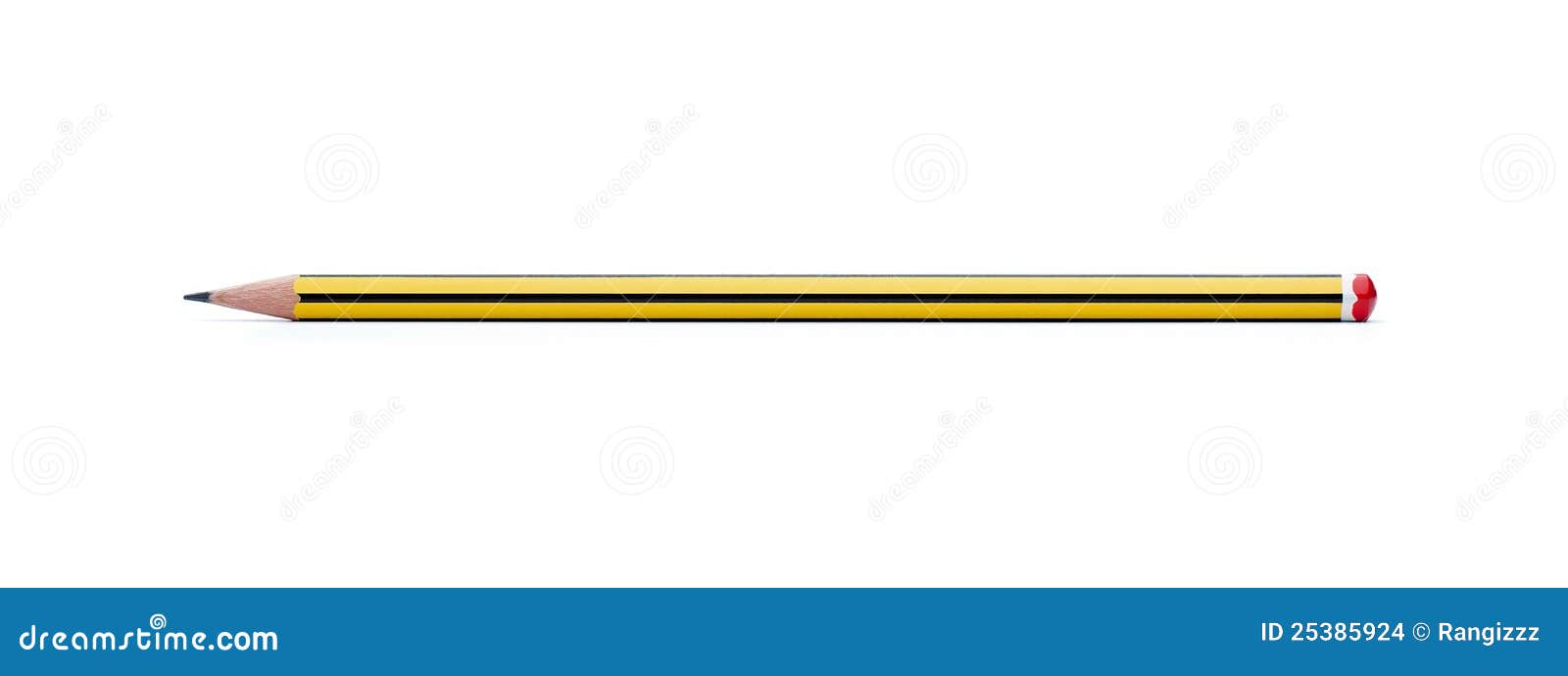 Pencil with clipping path stock photo. Image of erase - 25385924