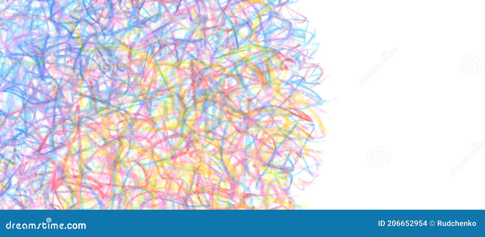 Pencil Color Scribble Circle on White Background Stock Illustration ...