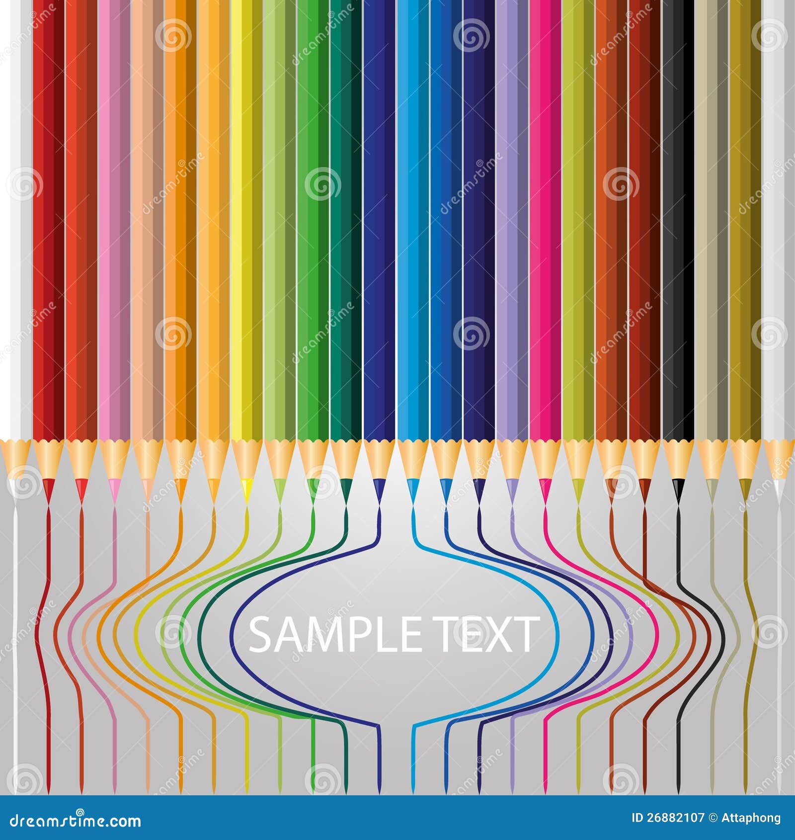 Pencil color vector stock vector. Illustration of writing - 26882107