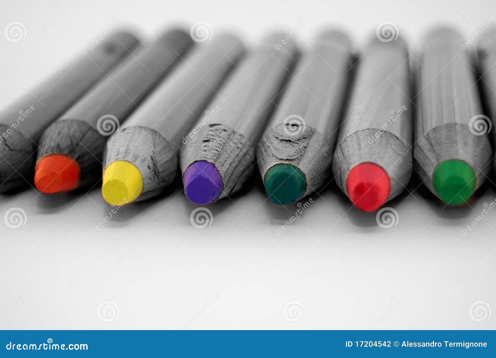 Pencil Crayons stock photo. Image of colored, colour - 17204542