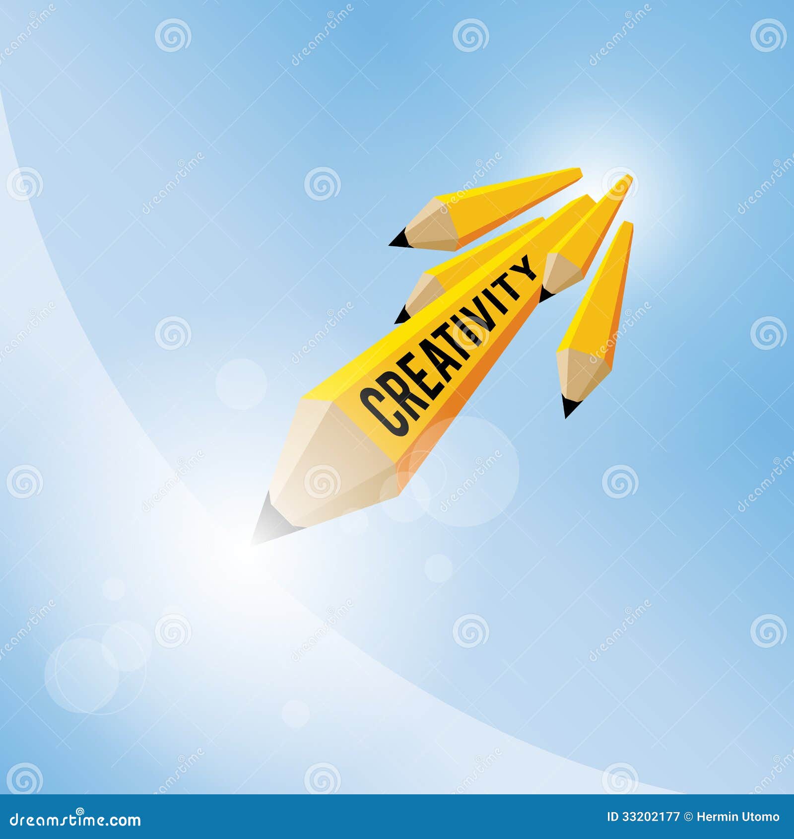 Pencil Creativity Concept stock vector. Illustration of creativity ...