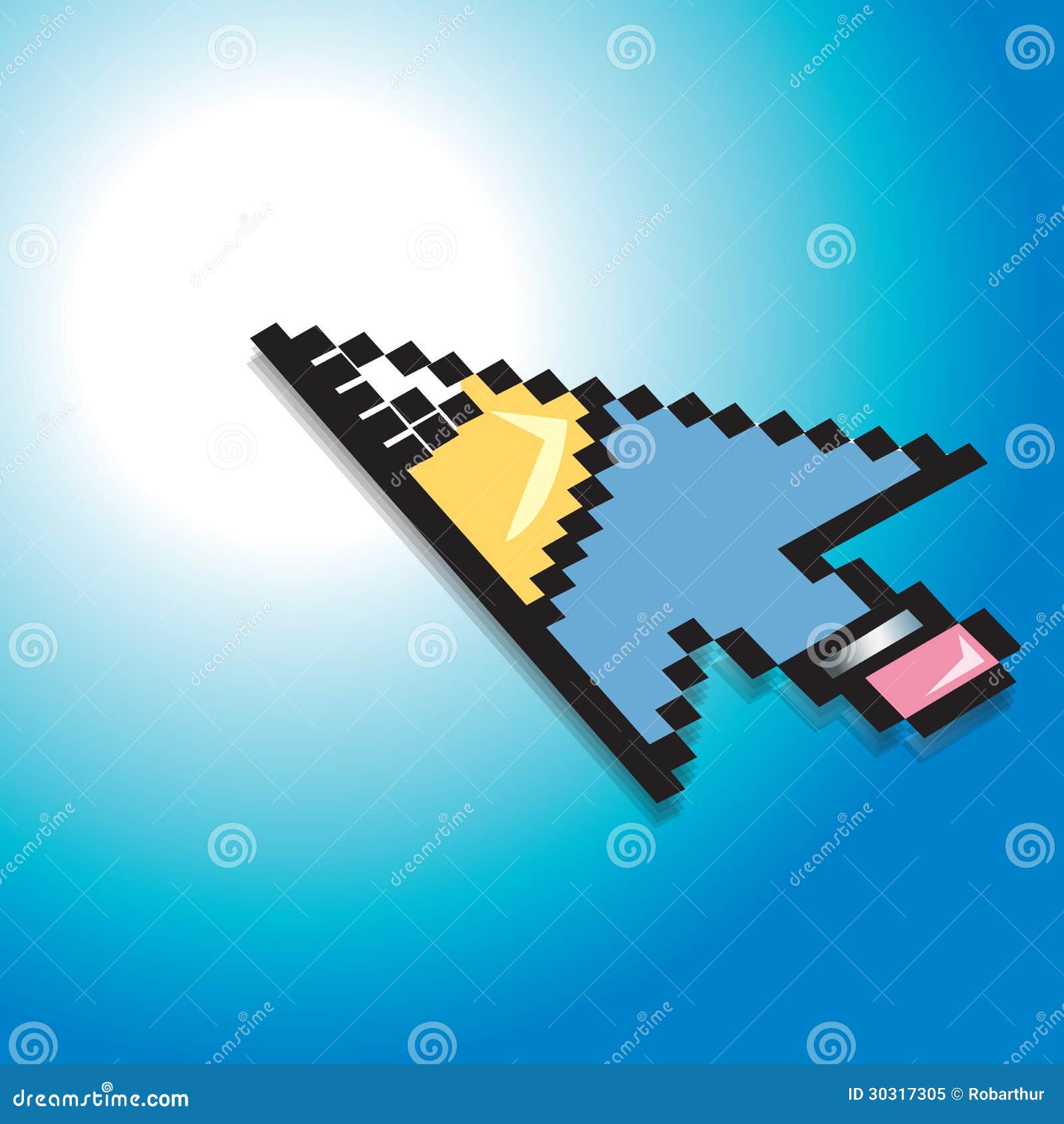 Pencil Cursor stock vector. Illustration of direction - 30317305