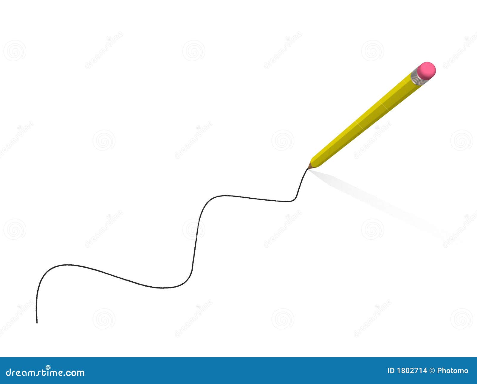 Pencil Curved Lines Stock Photography | CartoonDealer.com #1802714