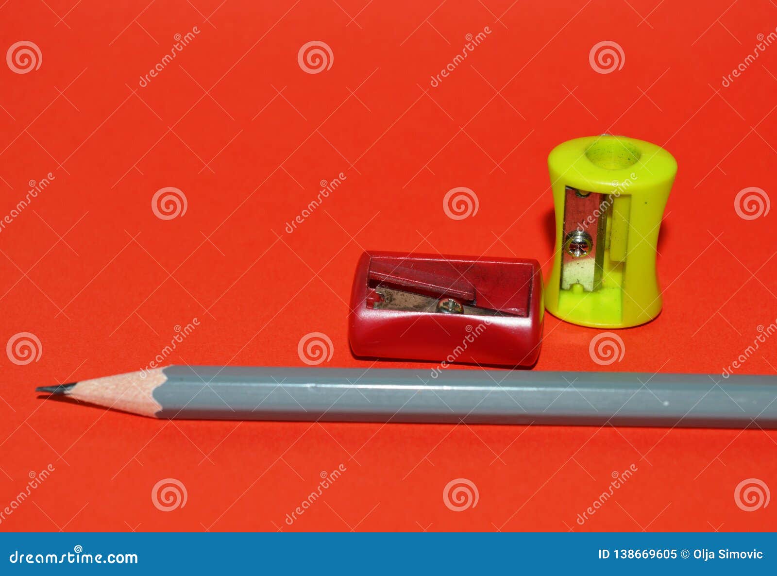 Pencil and cutter stock image. Image of paper, colors - 138669605