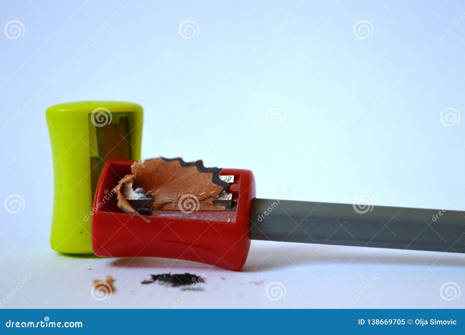 Pencil and cutter stock image. Image of color, school - 138669705