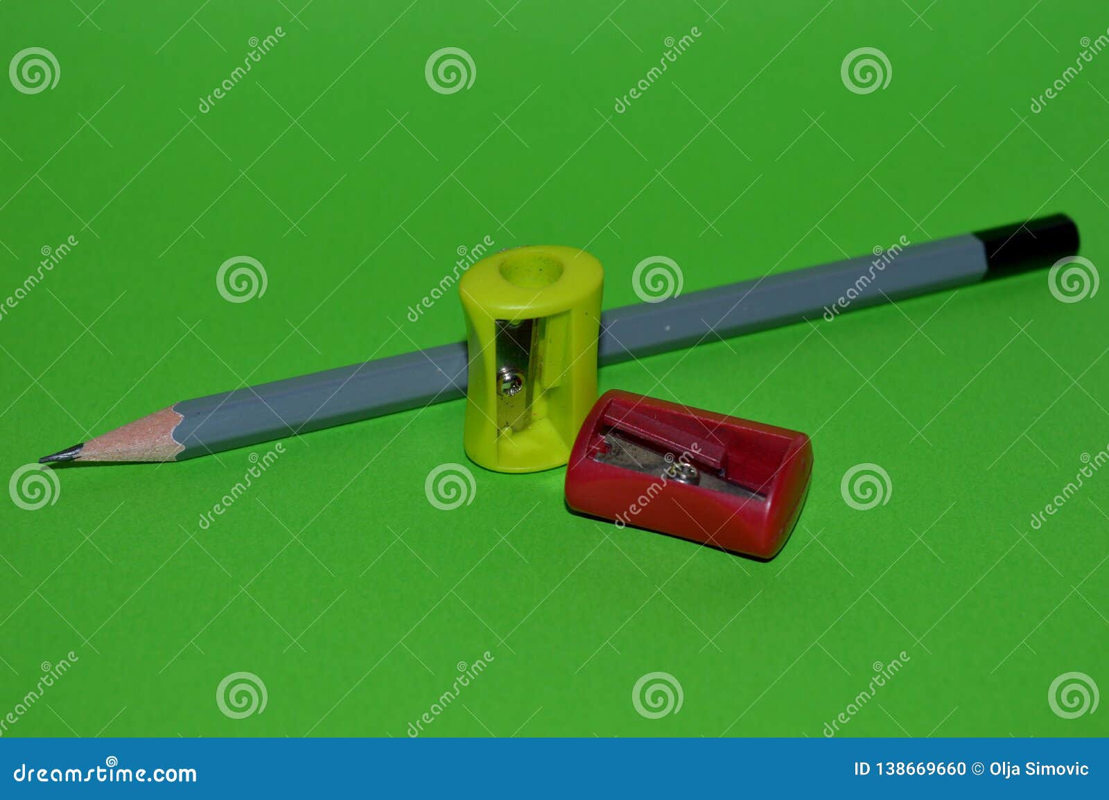 Pencil and cutter stock photo. Image of school, accessories - 138669660