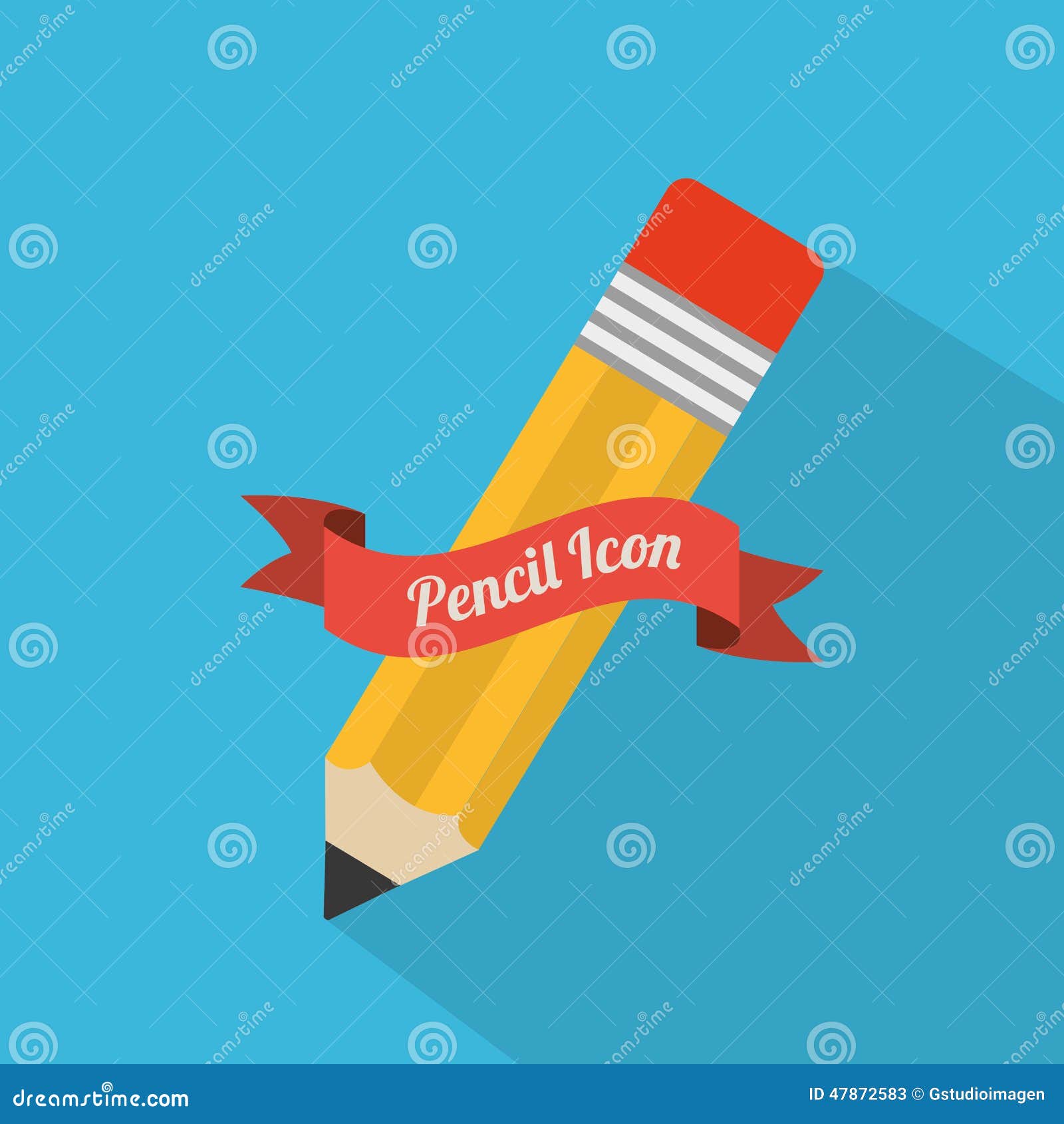Pencil design stock illustration. Illustration of pencil - 47872583