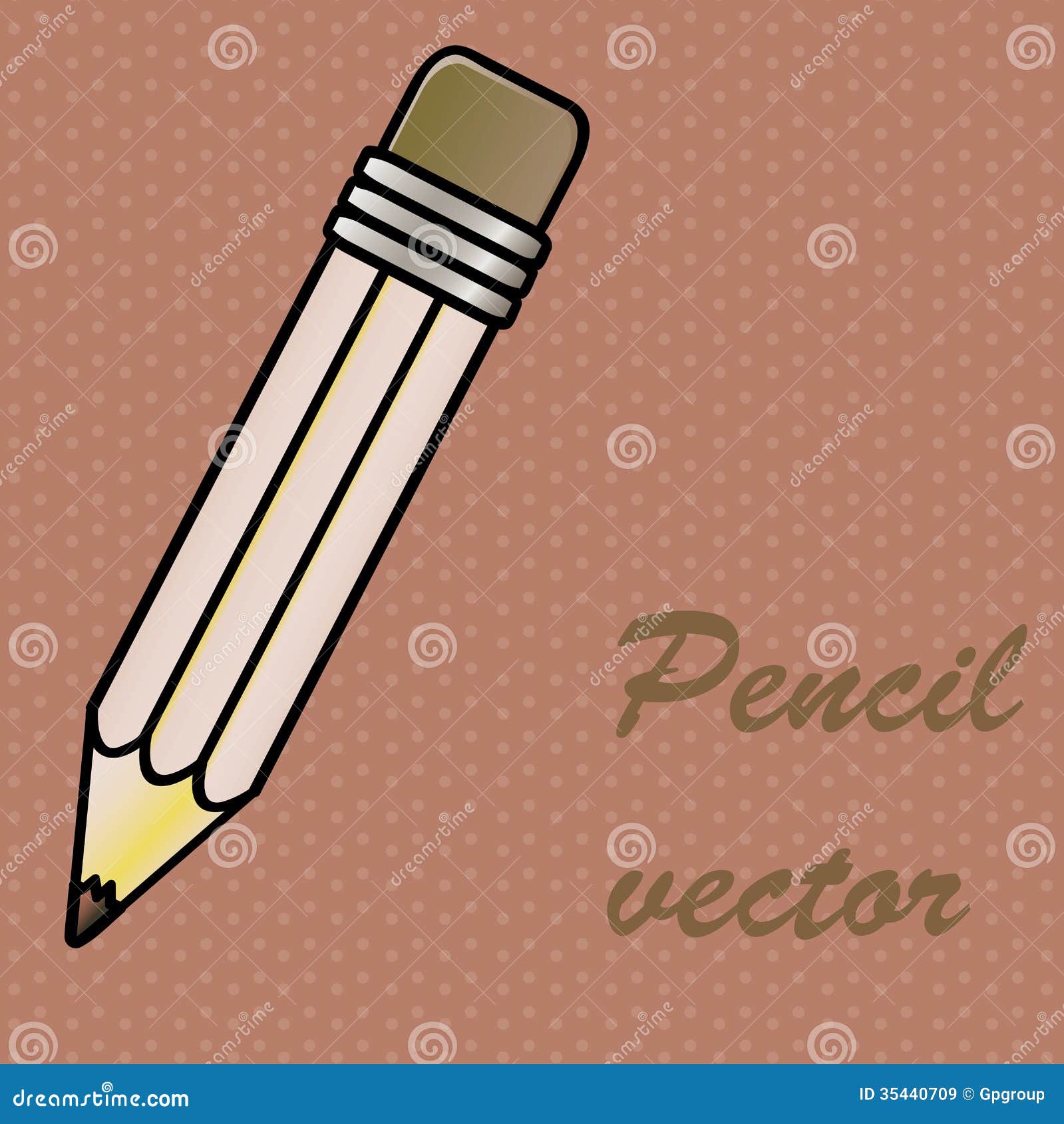 Pencil design stock vector. Illustration of back, multicolored - 35440709