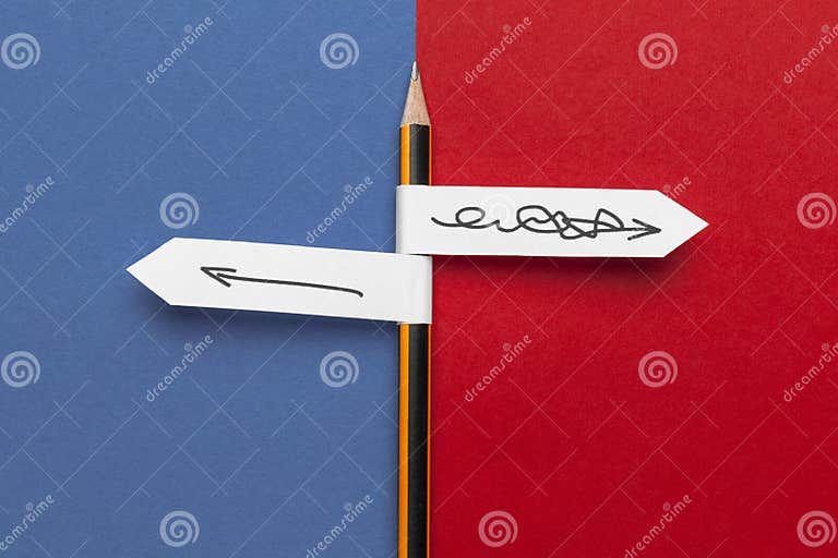 Pencil Direction Indicator Order And Chaos Reorganization And Analysis Choosing Right