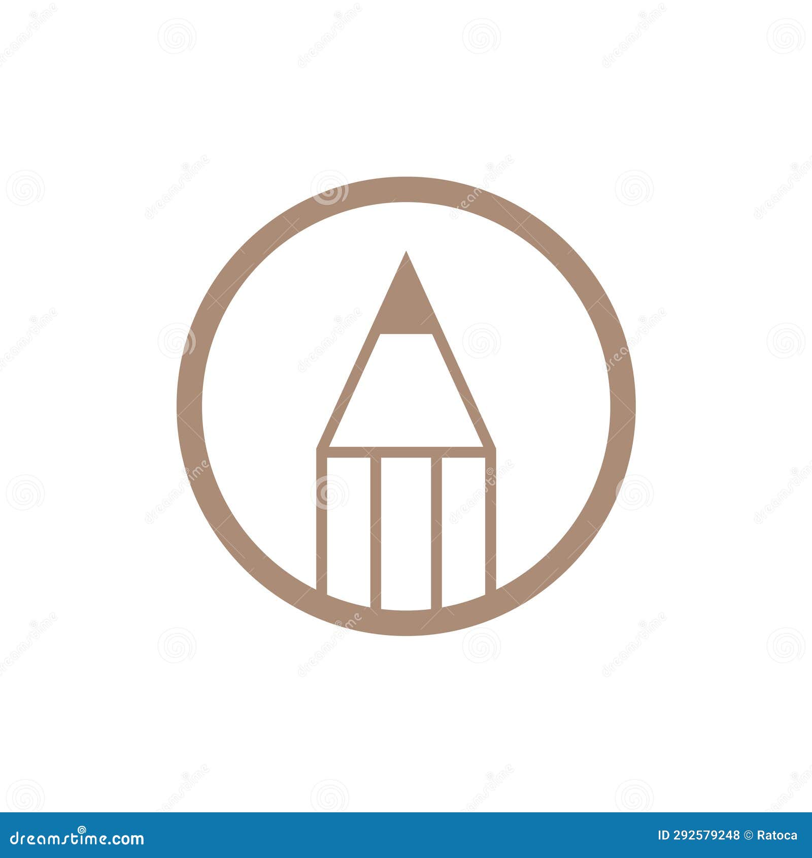 Pencil draw symbol stock vector. Illustration of vector - 292579248