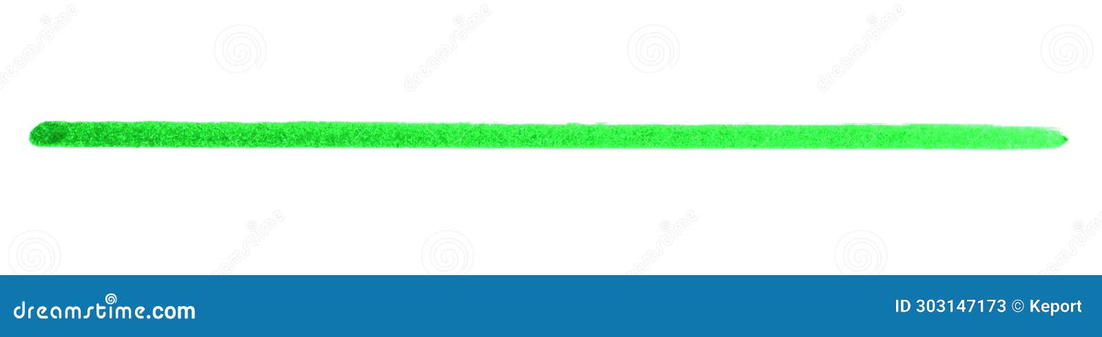 Pencil Drawing: Green Long Stripe on White Stock Image - Image of ...