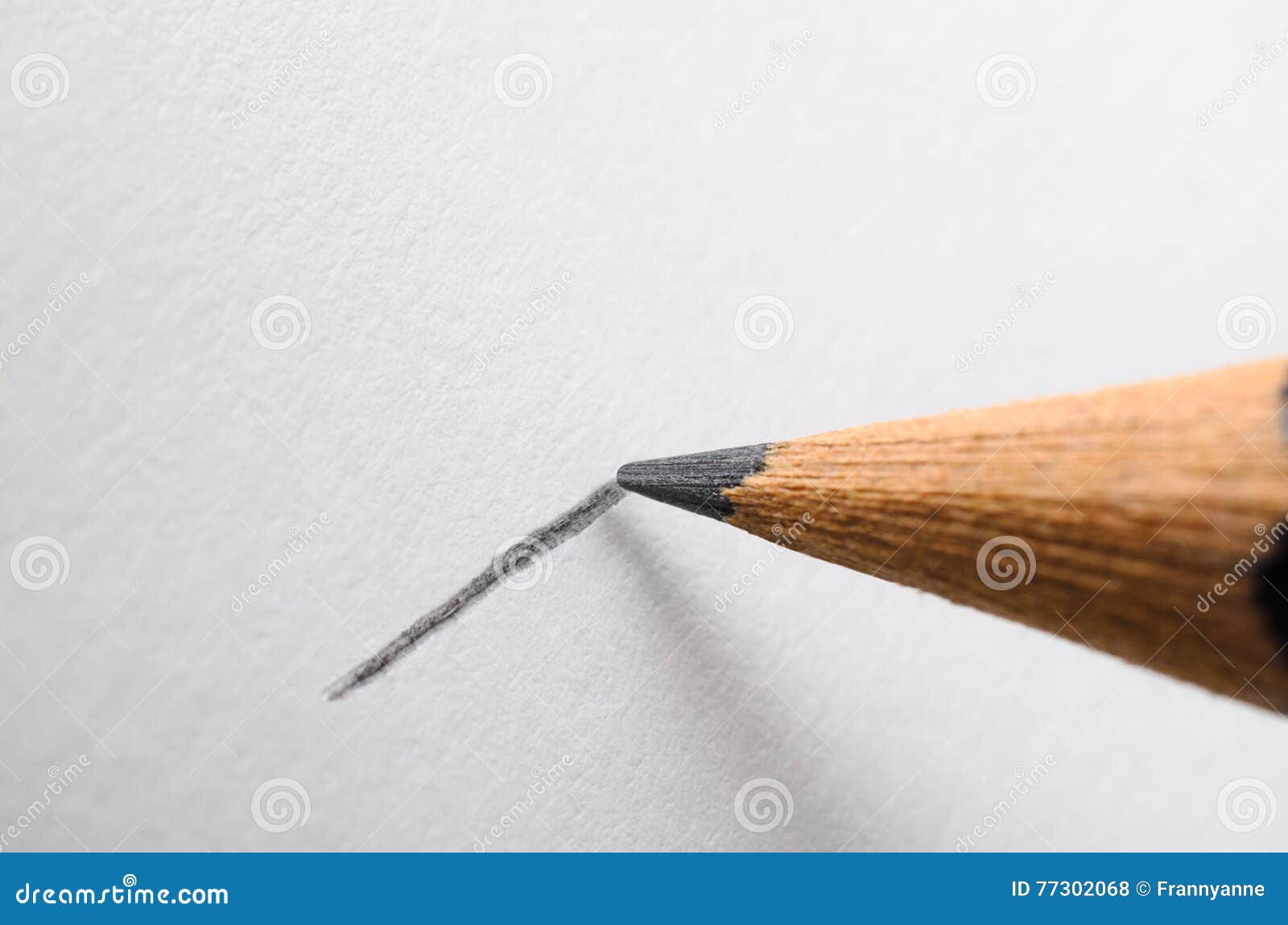 Pencil Drawing a Line Macro Stock Photo - Image of angled ...
