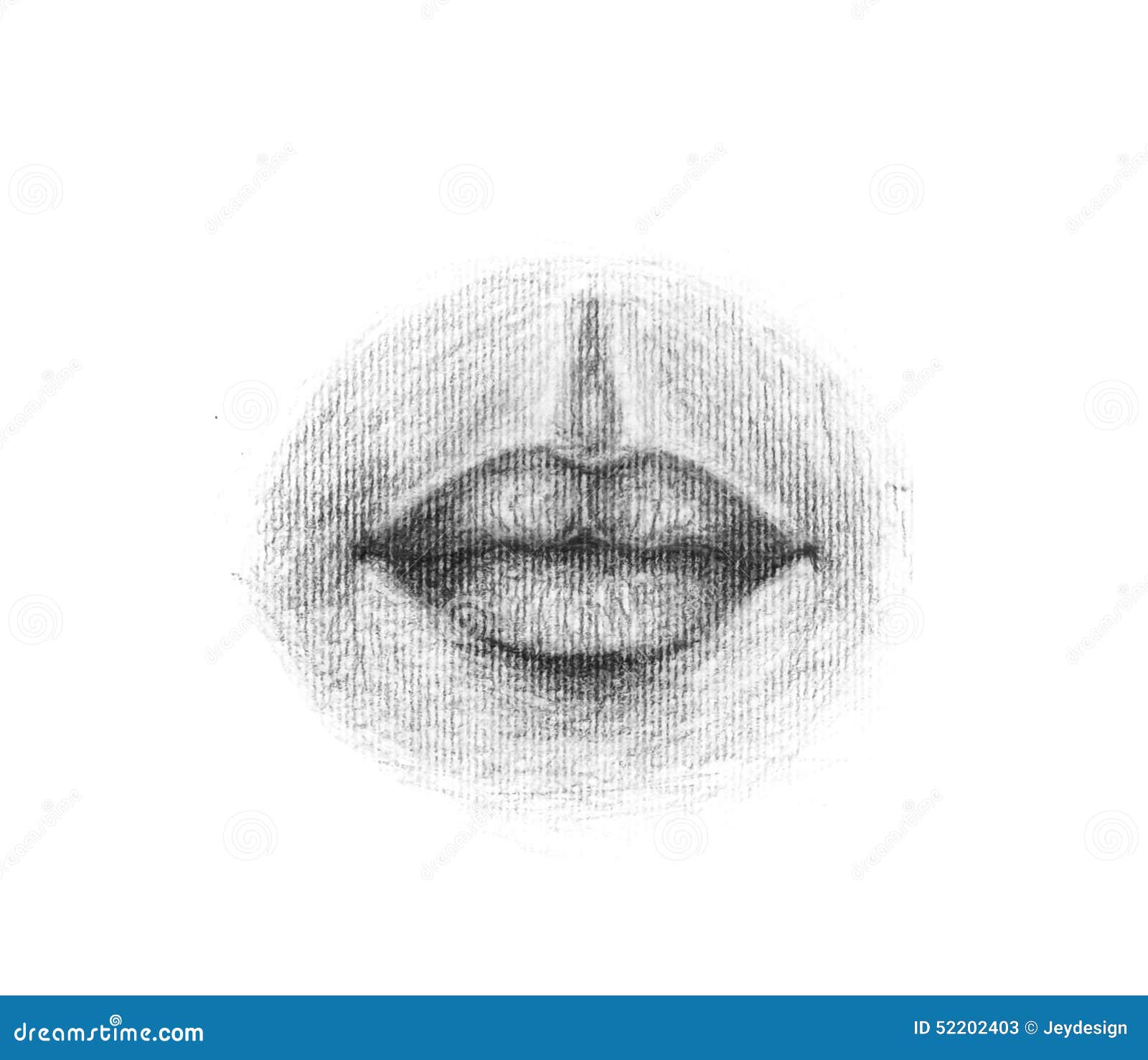 Pencil drawing of lips stock illustration. Illustration of graphic ...
