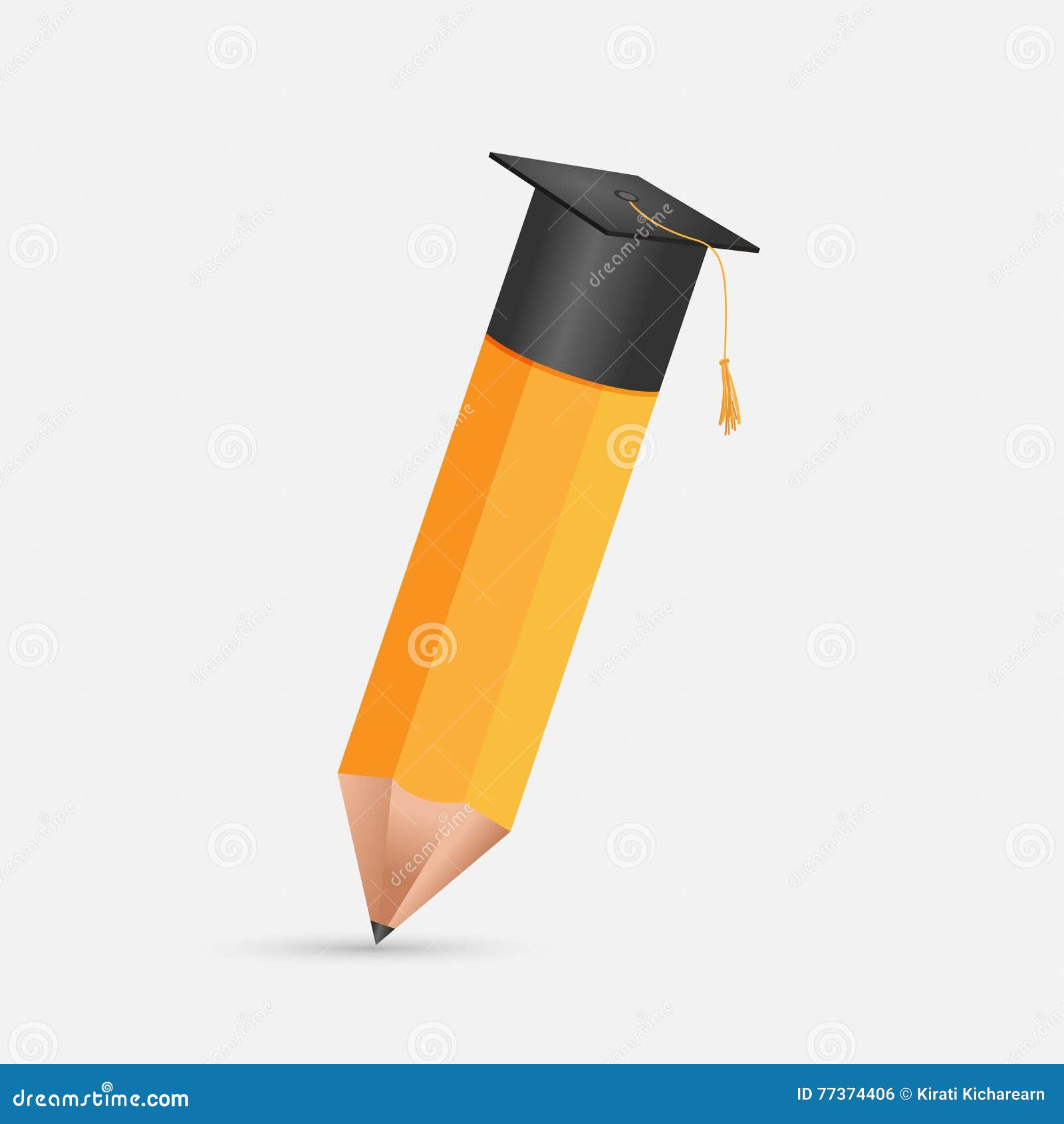 Pencil Education Cap Graduation Symbol Vector Stock Vector ...