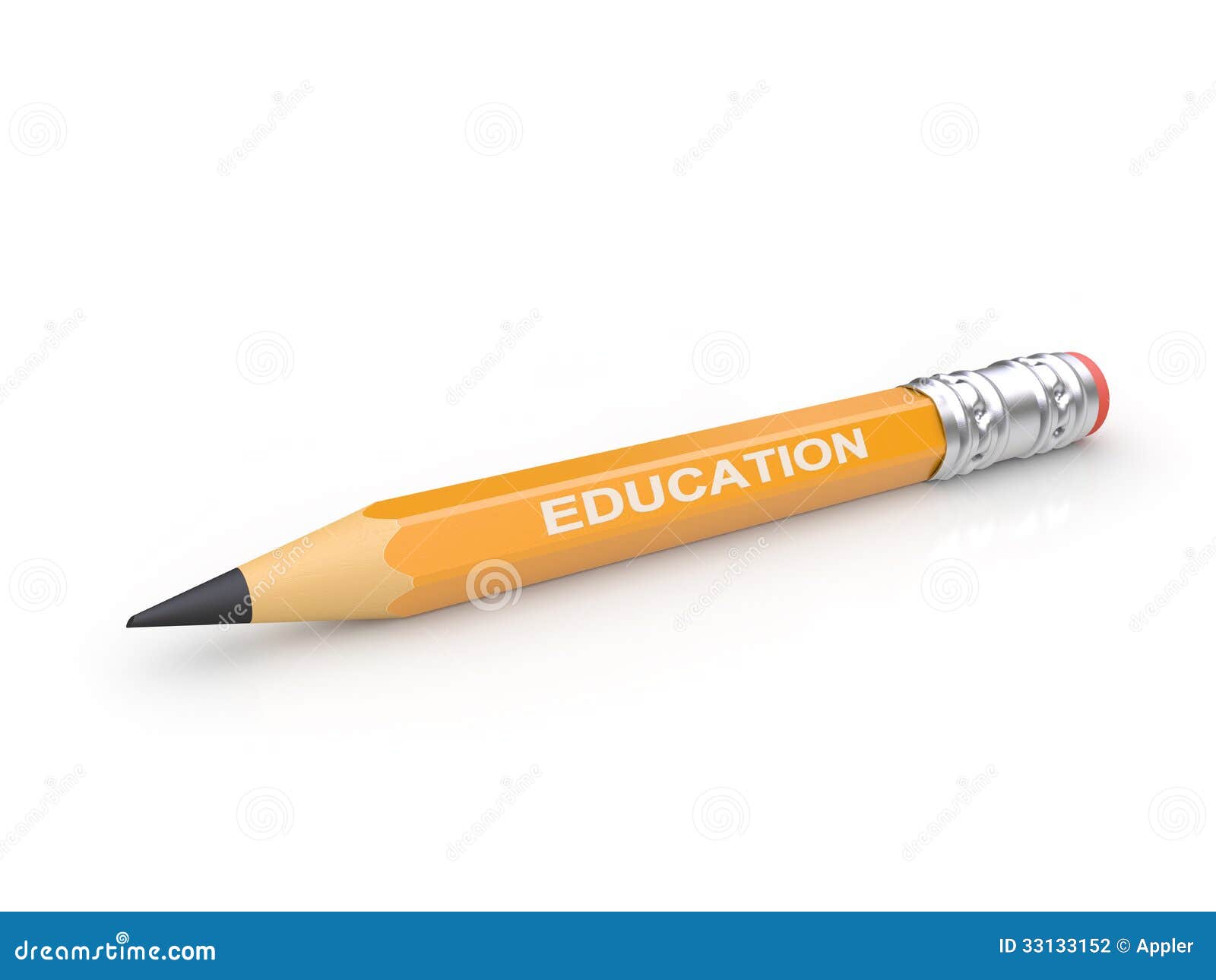 Pencil with education text stock photo. Image of inspiration - 33133152