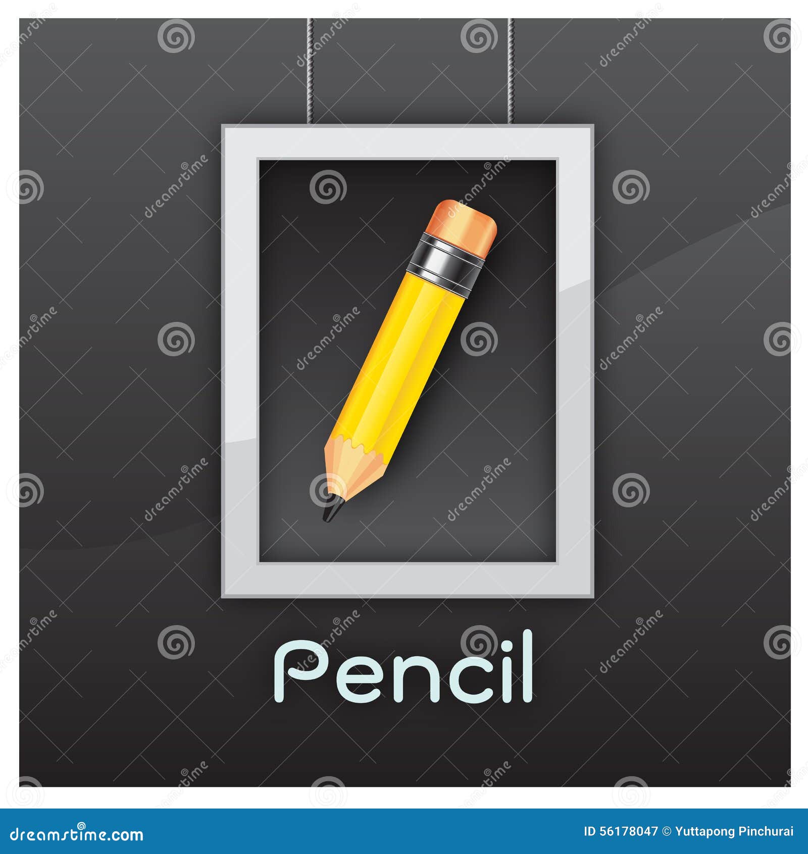 Pencil Education Yellow Black Vector Design Stock Illustration ...