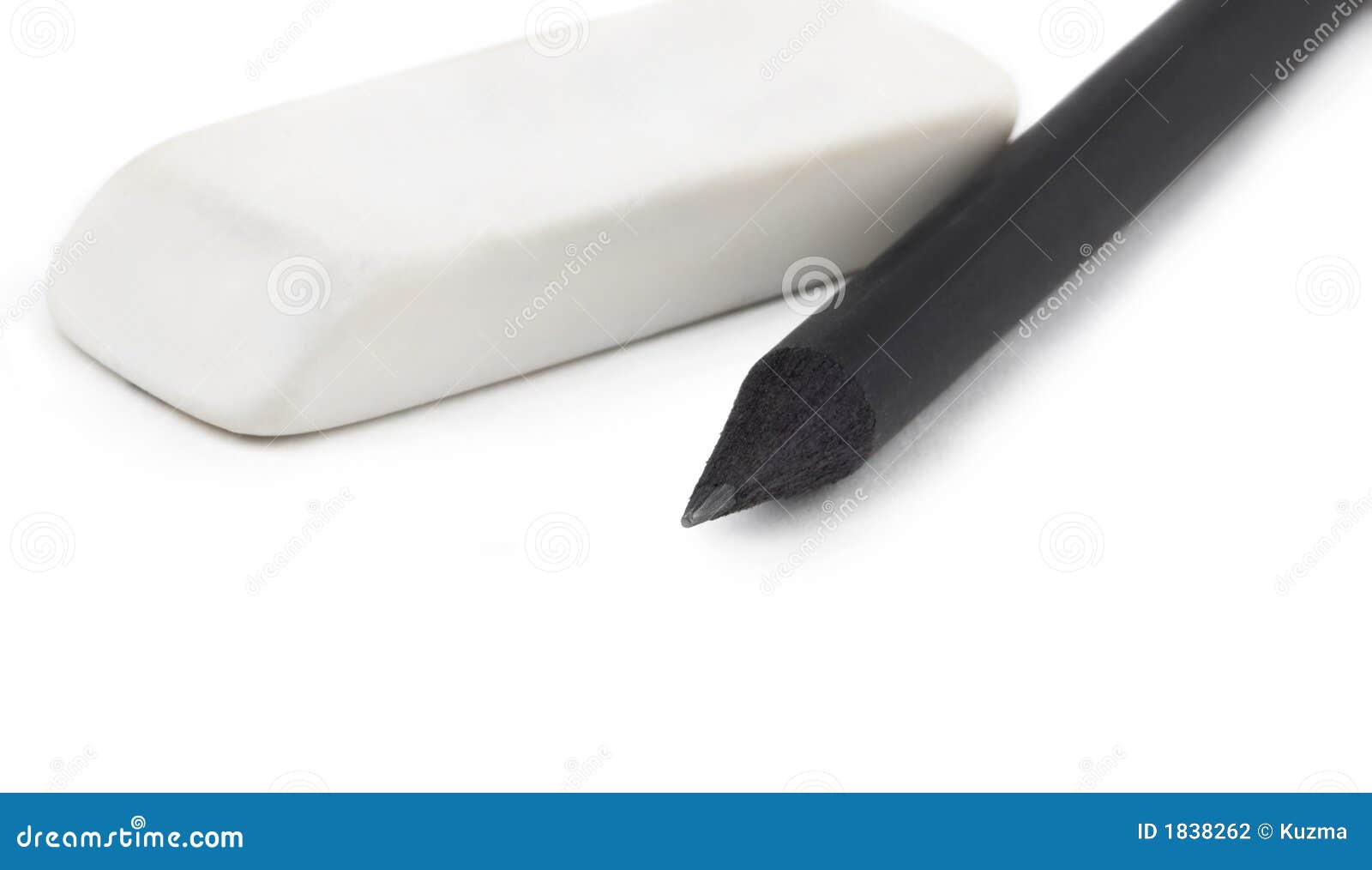 Pencil and eraser stock photo. Image of pencil, office - 1838262