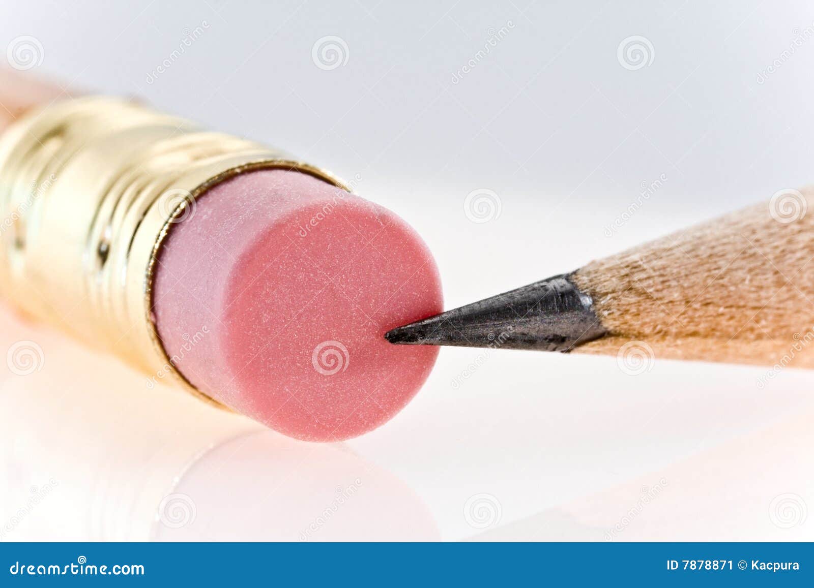 Pencil and Eraser stock image. Image of graphite, wood - 7878871