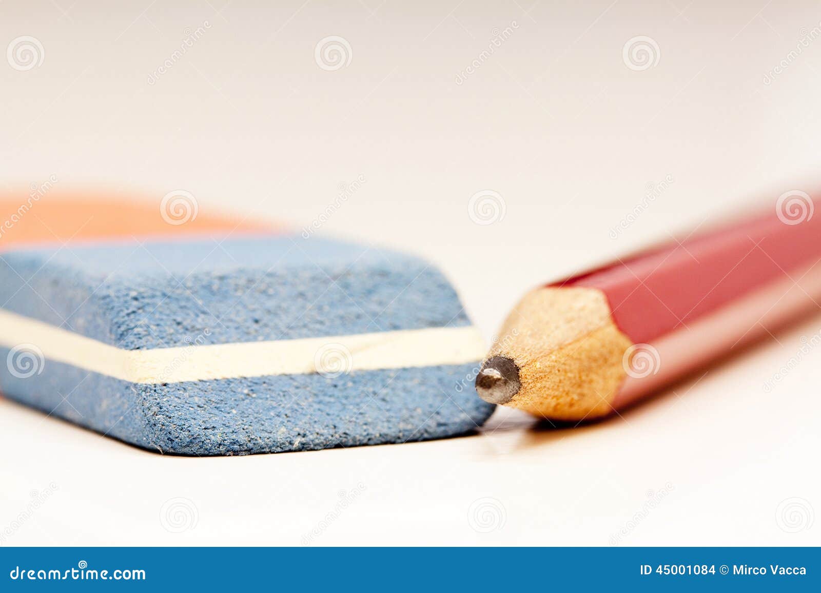 Pencil and eraser stock photo. Image of eraser, school - 45001084
