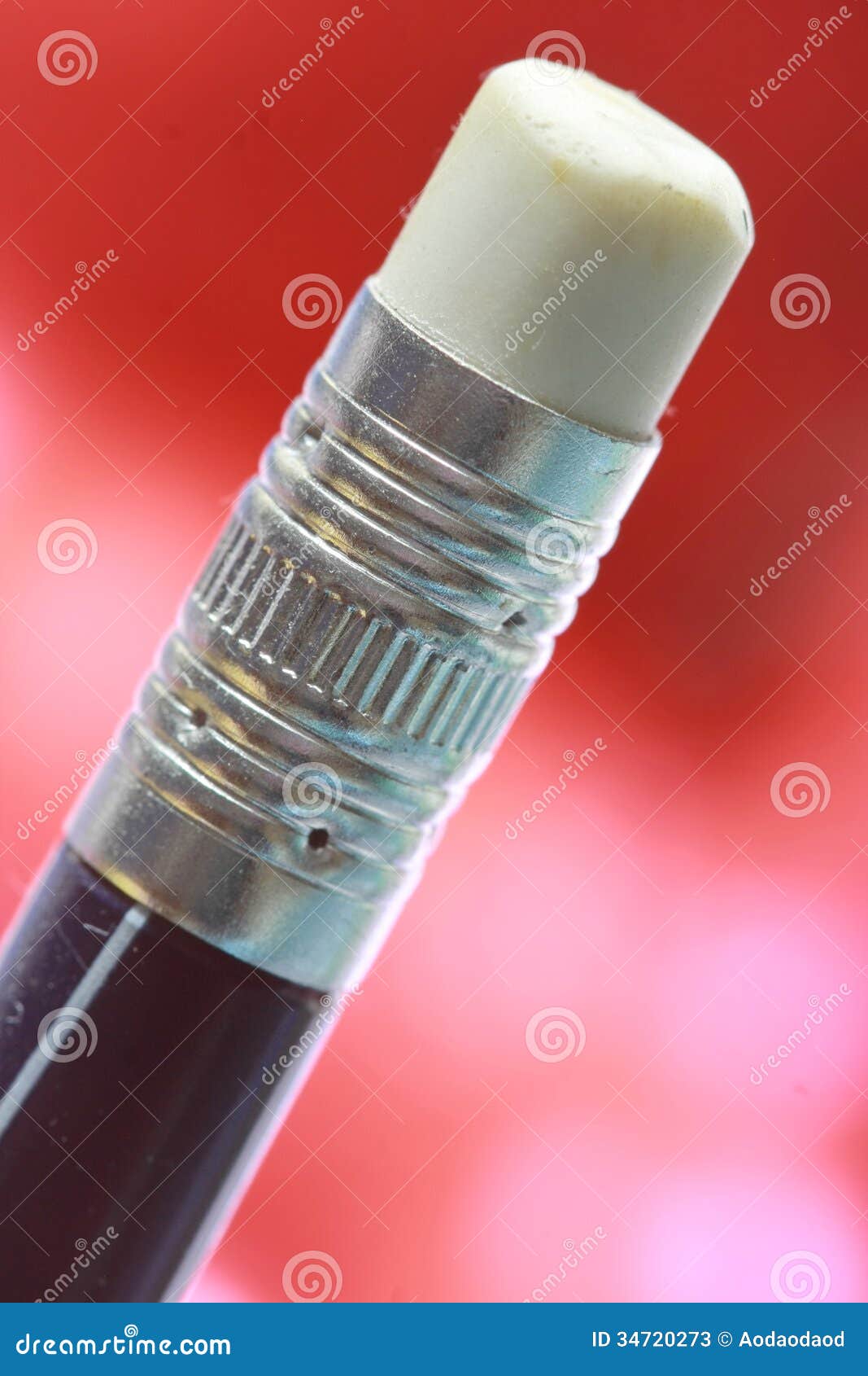Pencil eraser stock image. Image of stationery, black - 34720273