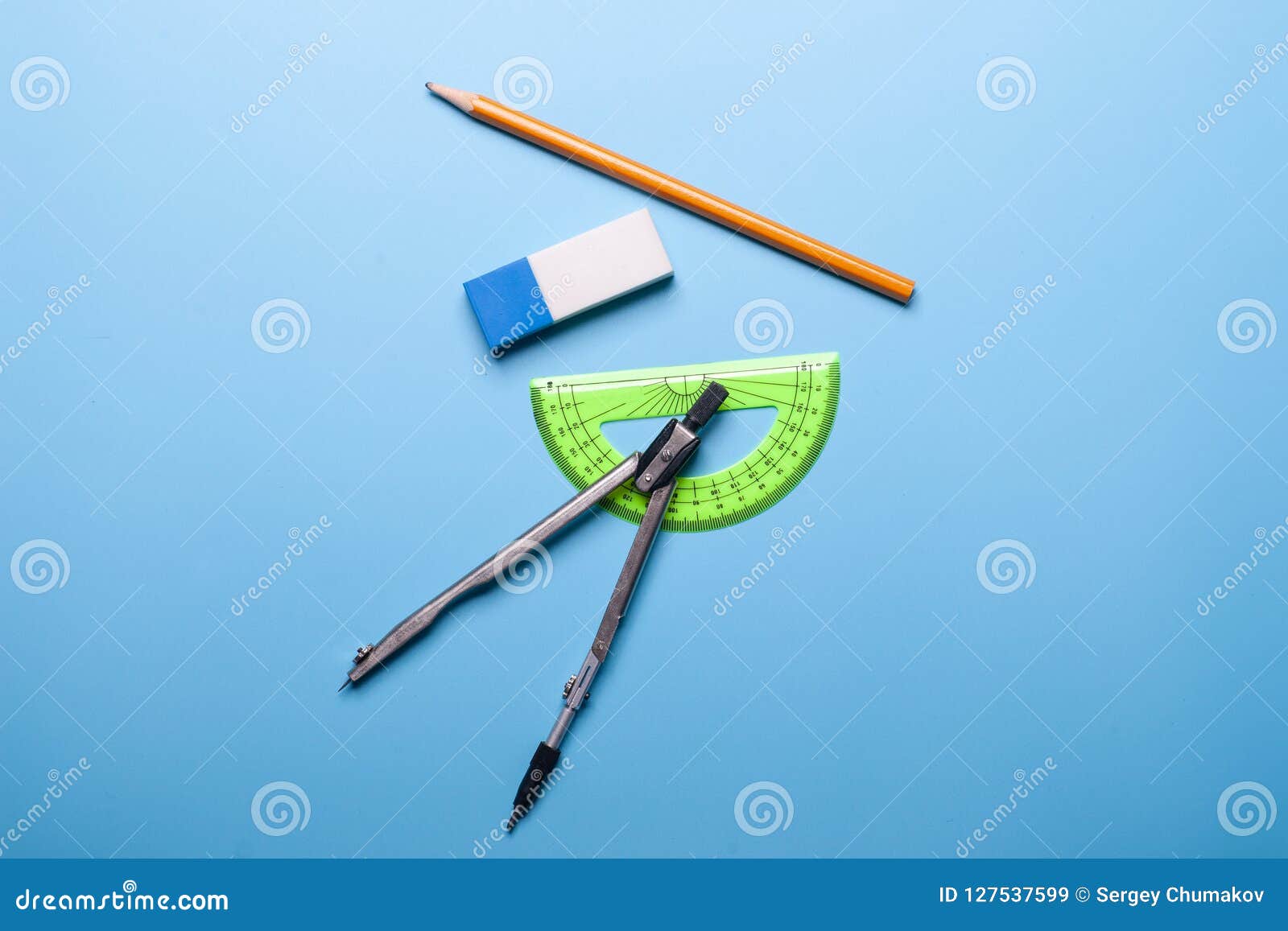 Eraser And Ruler Stock Photo | CartoonDealer.com #5745066