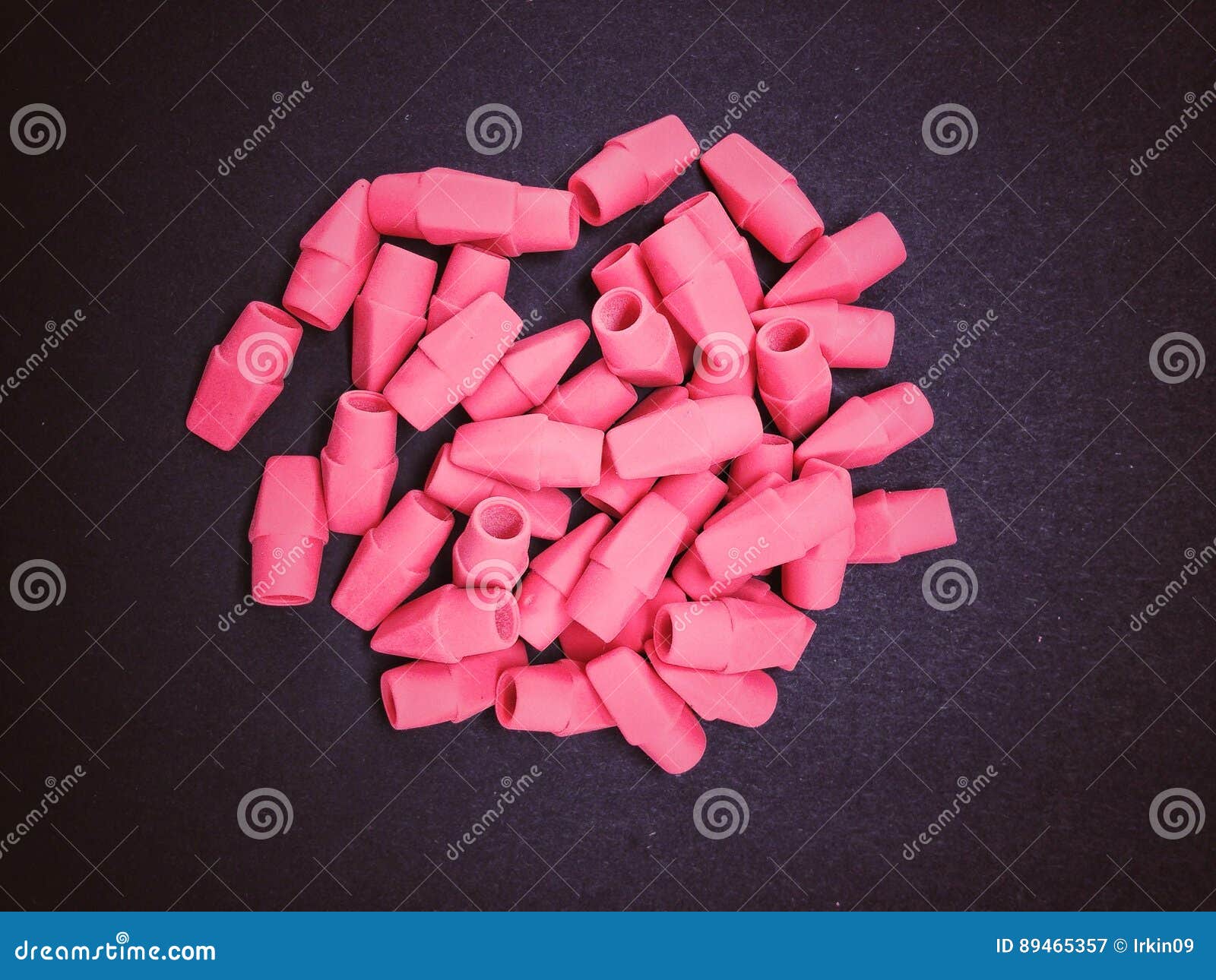 Pencil erasers stock image. Image of concept, education - 89465357