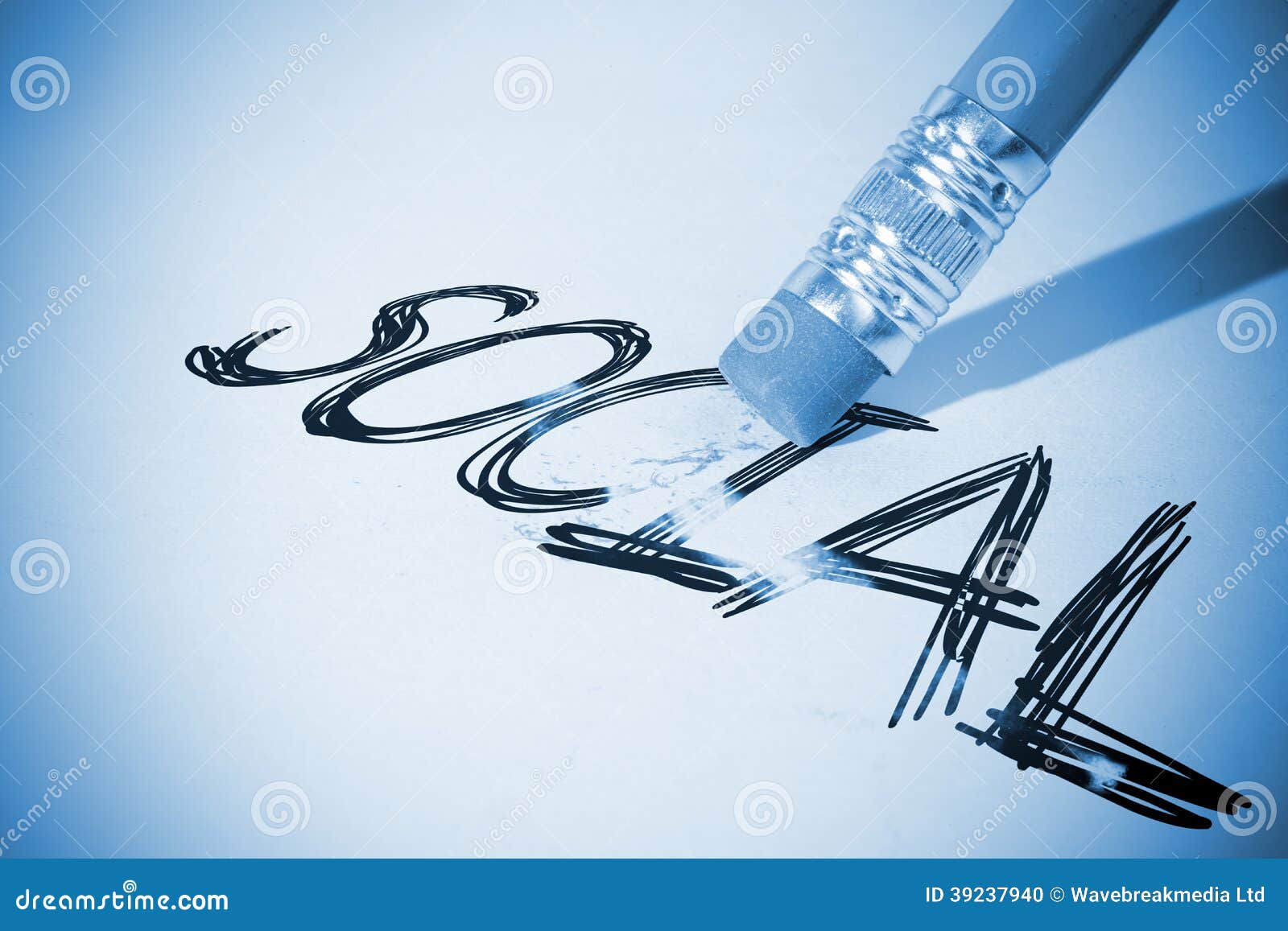 Pencil Erasing the Word Social Stock Photo - Image of high, pencil ...