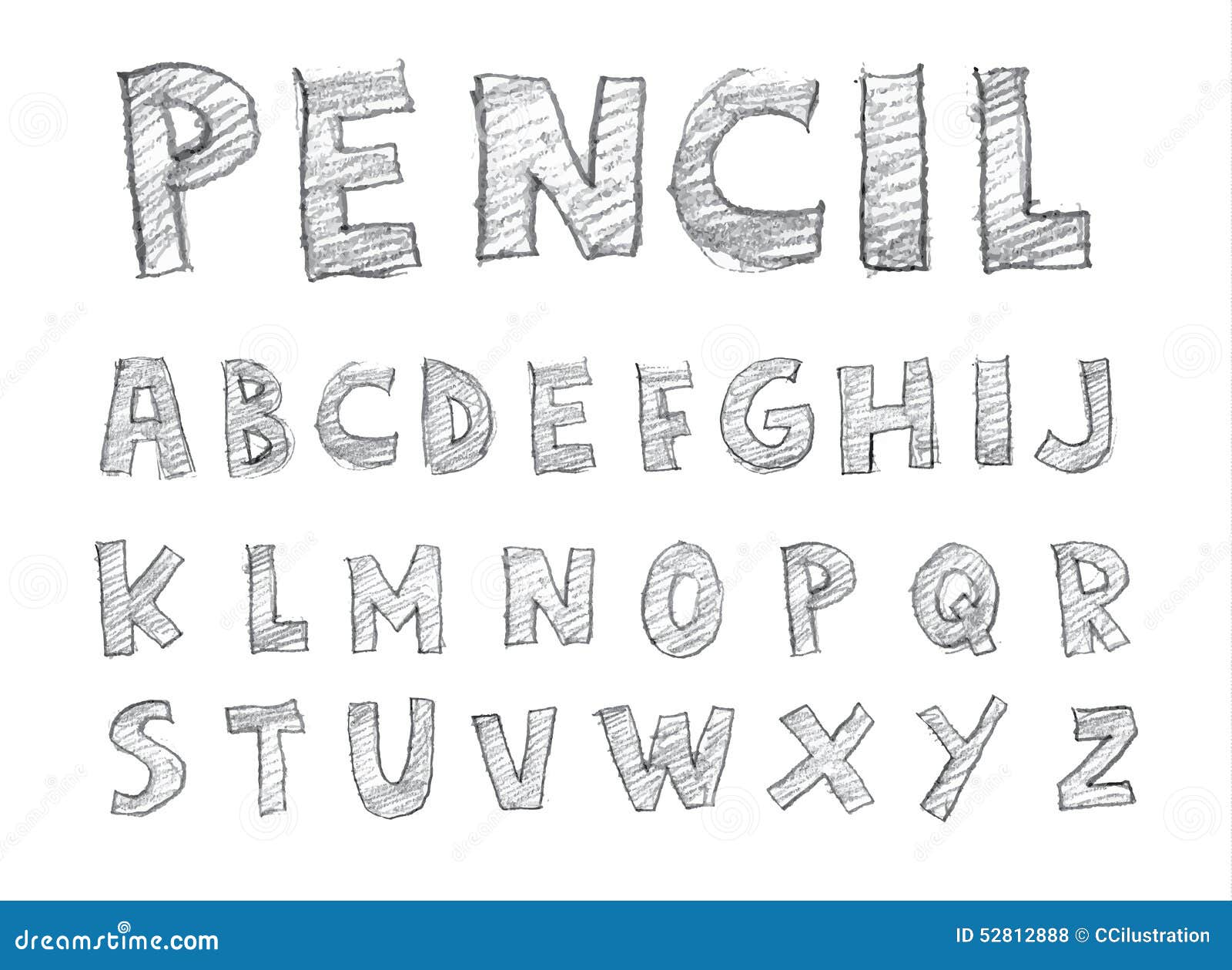 Pencil Font Cartoon Vector | CartoonDealer.com #58086427 Pencil Font Cartoon Vector | CartoonDealer.com #58086427
