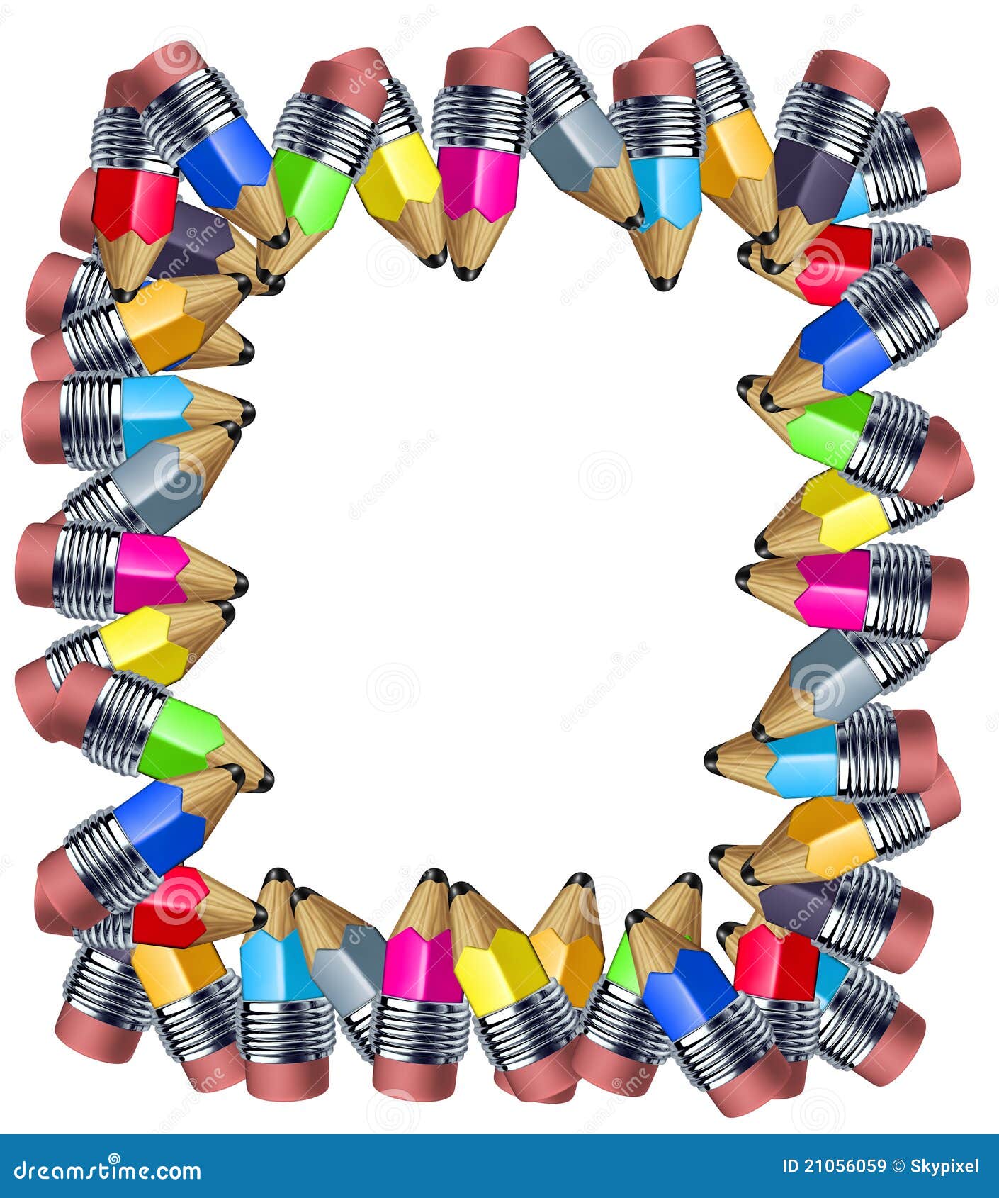 Pencil frame stock illustration. Illustration of frame - 21056059