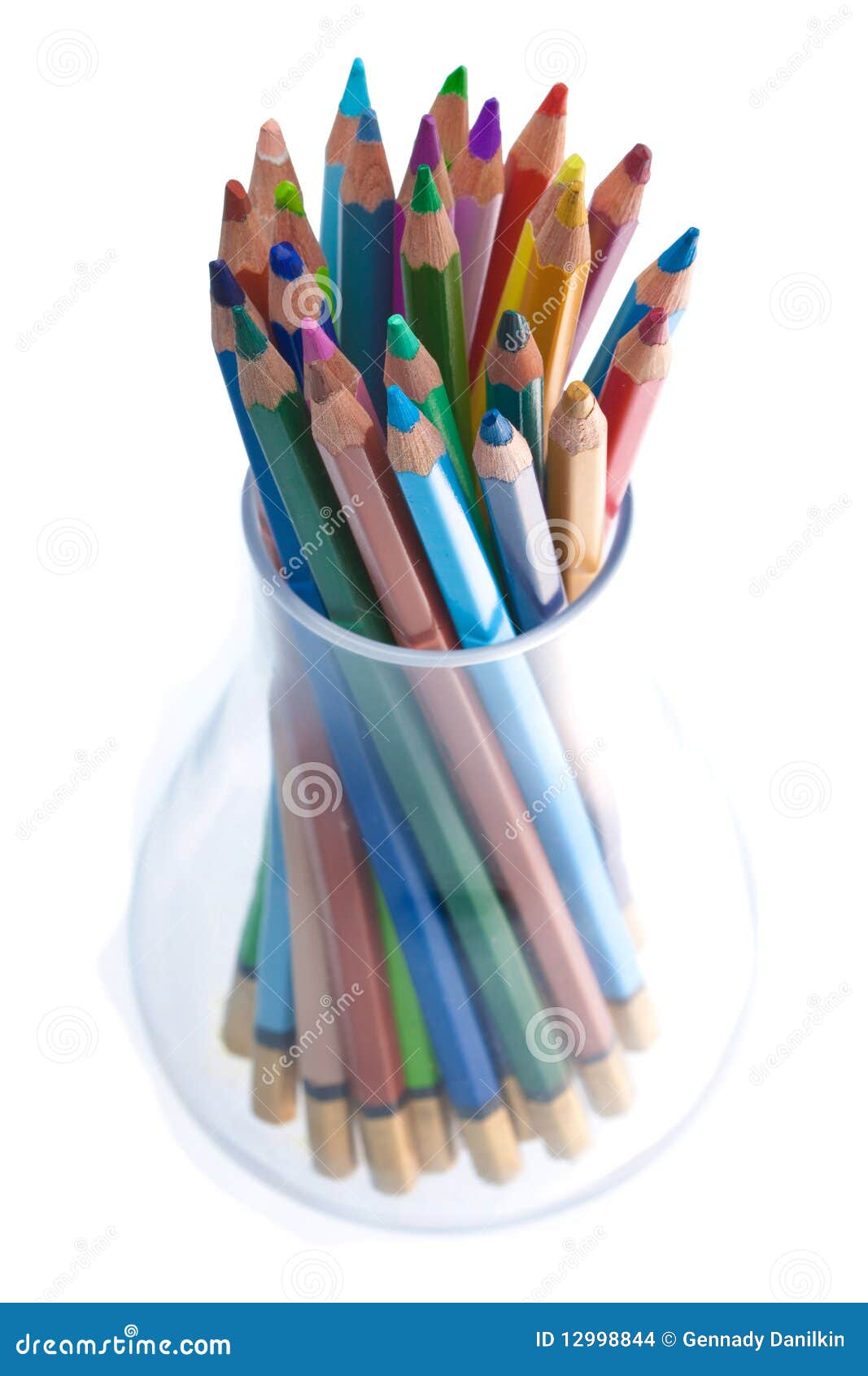 Pencil in glass stock photo. Image of drawing, align - 12998844