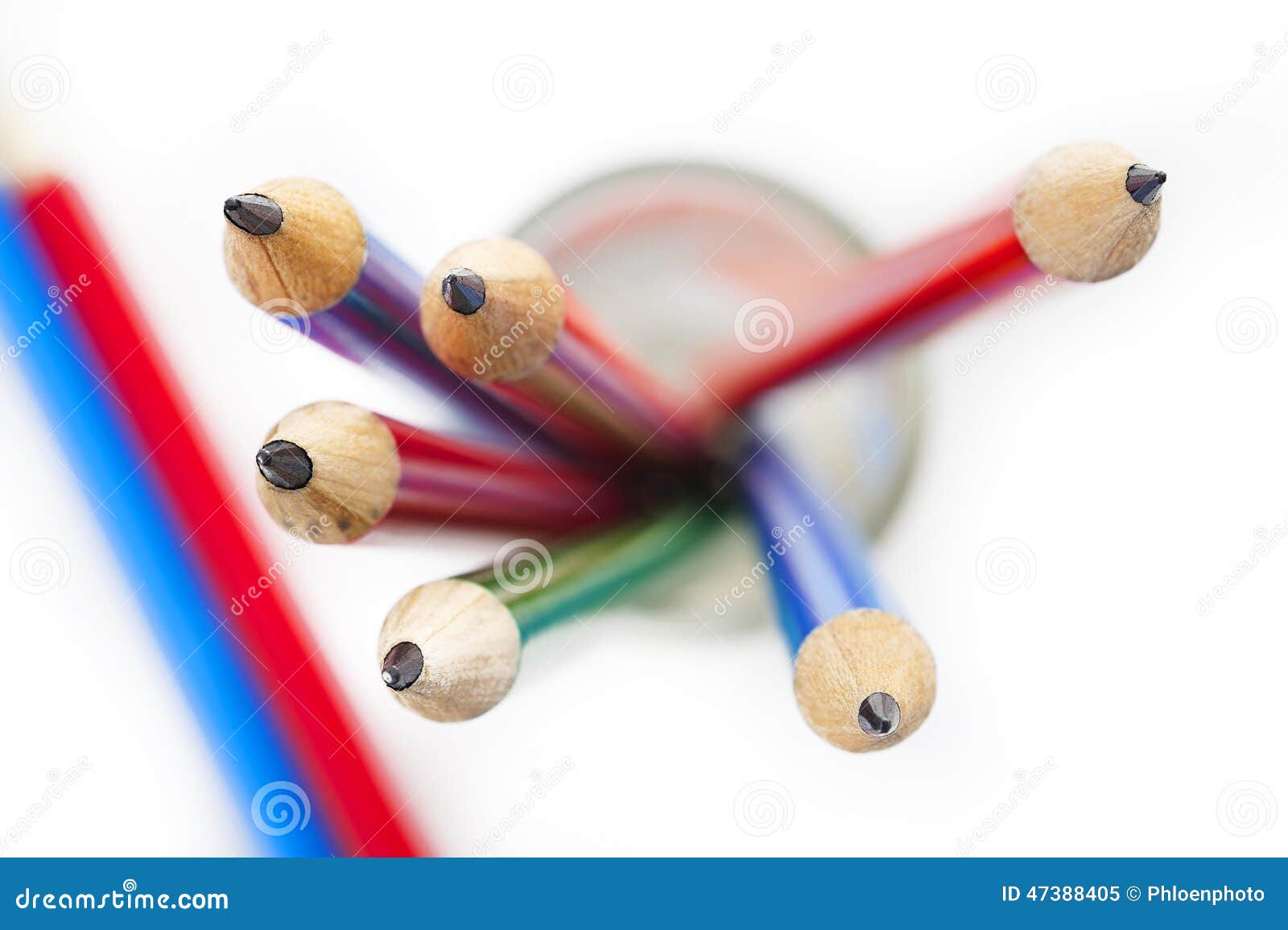 Pencil in the glass stock image. Image of supplies, design - 47388405