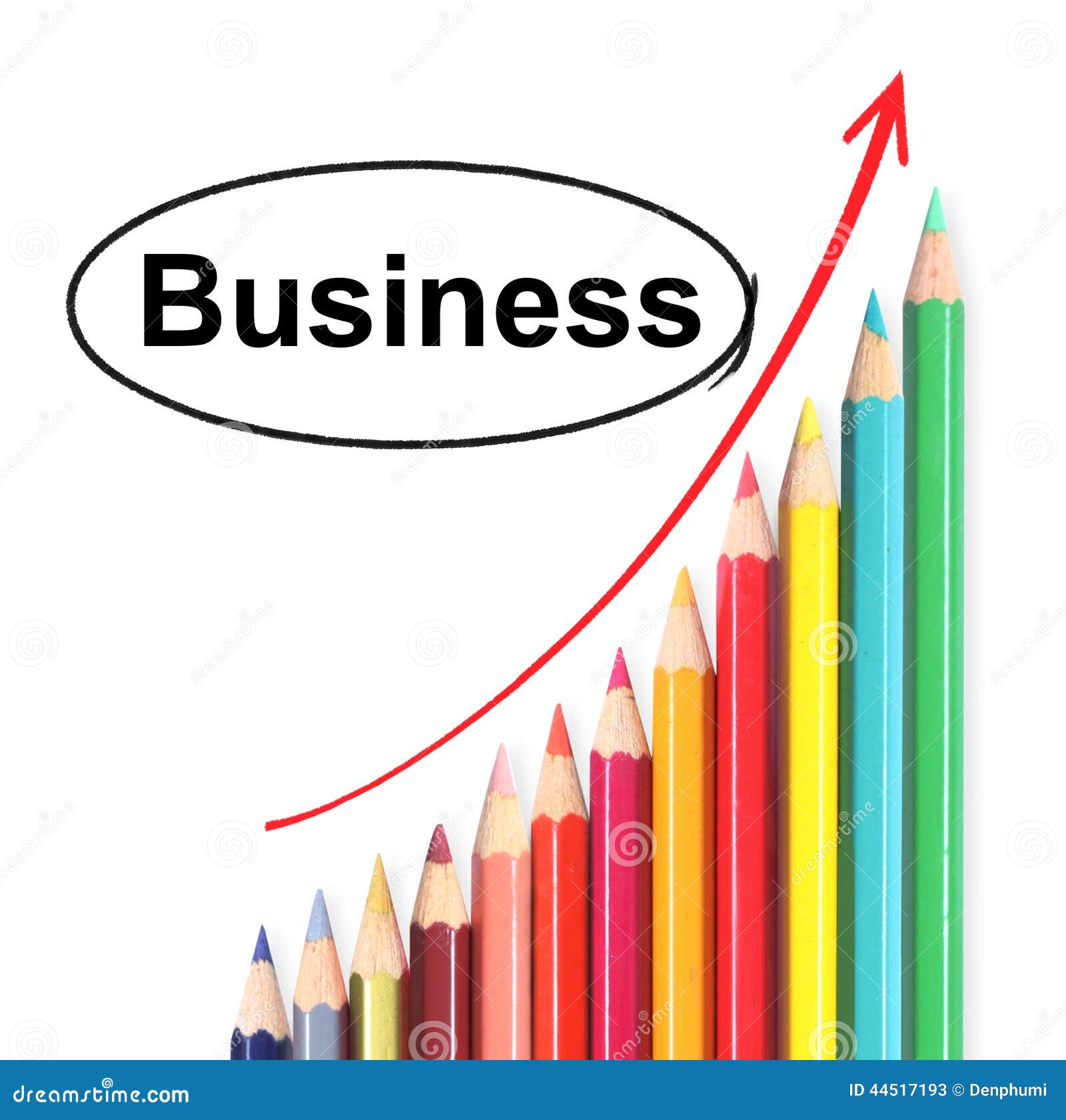 Pencil graph stock image. Image of hand, improvement - 44517193