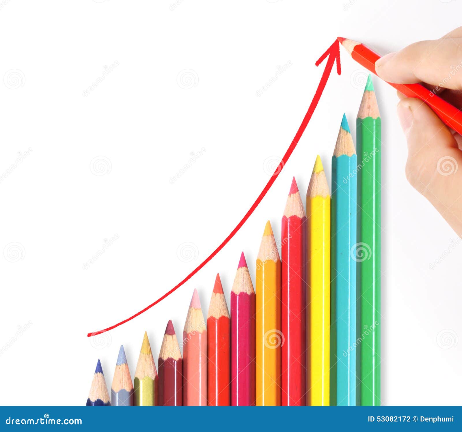 Pencil Graph Stock Image | CartoonDealer.com #61560313