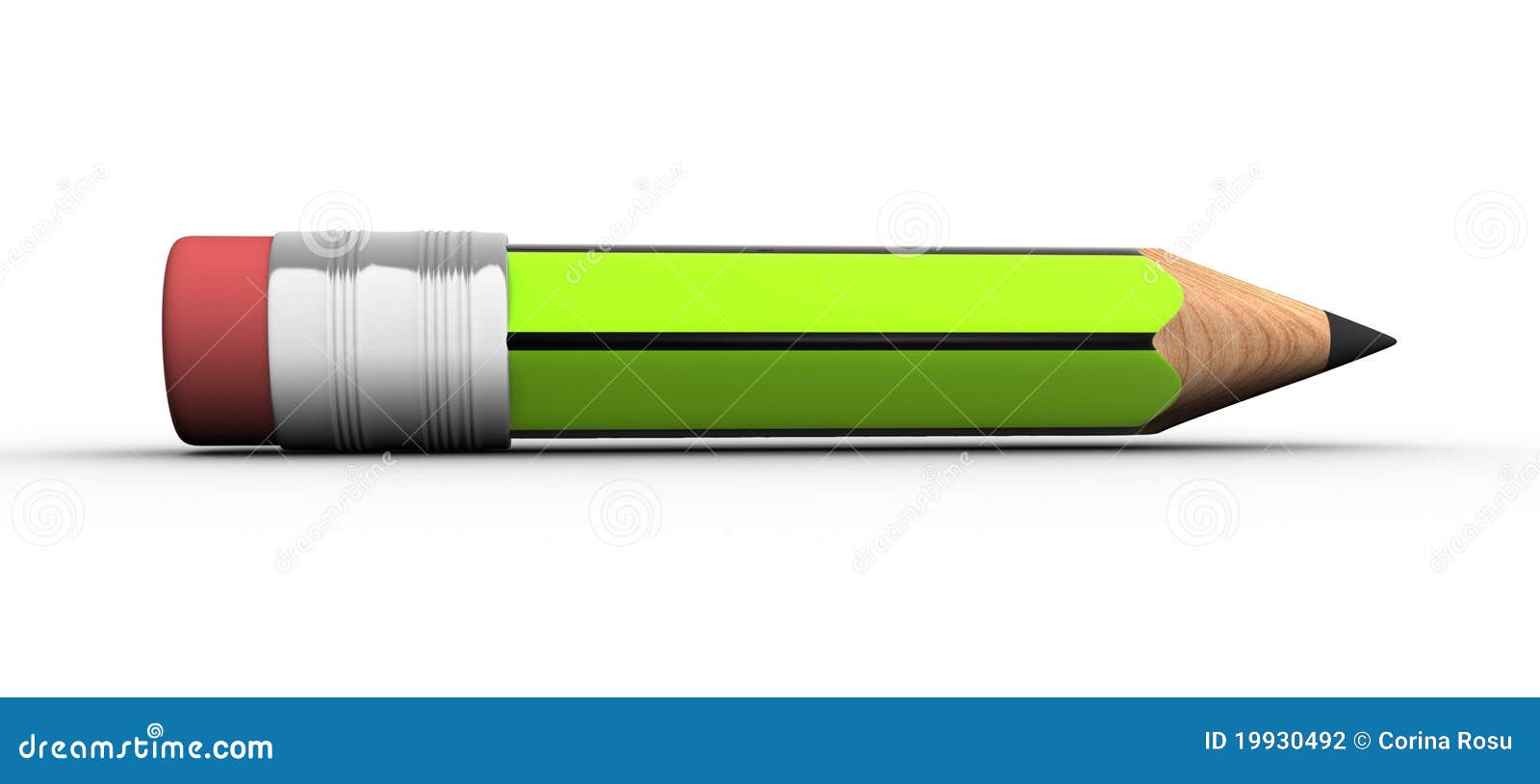 Pencil With Green Check Mark Vector Illustration | CartoonDealer.com ...
