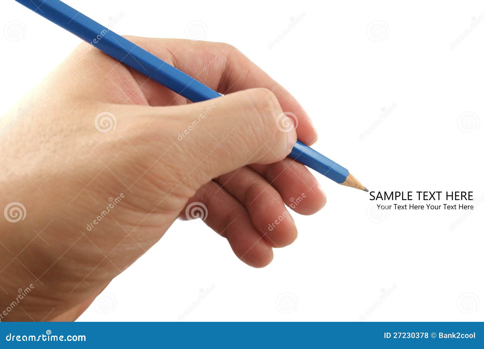 The pencil in hand stock photo. Image of secretarial - 27230378
