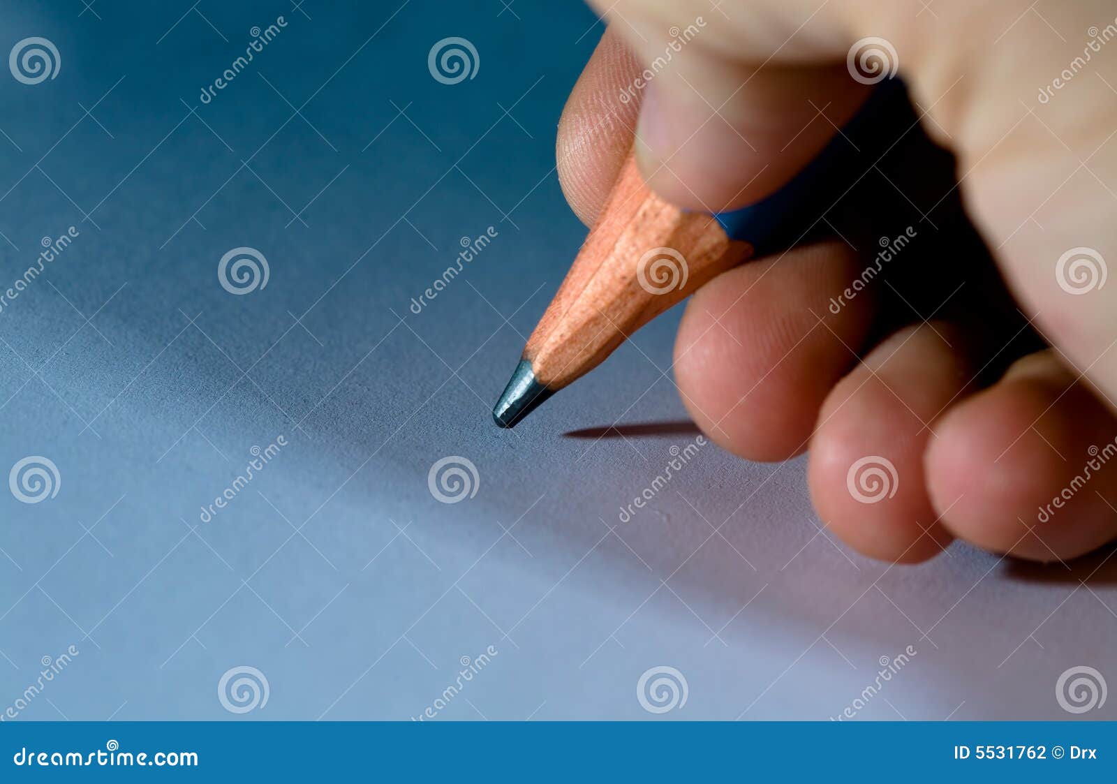 Pencil in hand stock photo. Image of hold, education, concept - 5531762