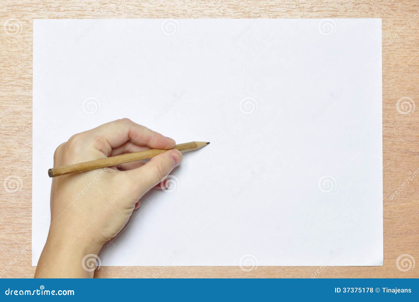 Left Hand Drawing With A Pencil